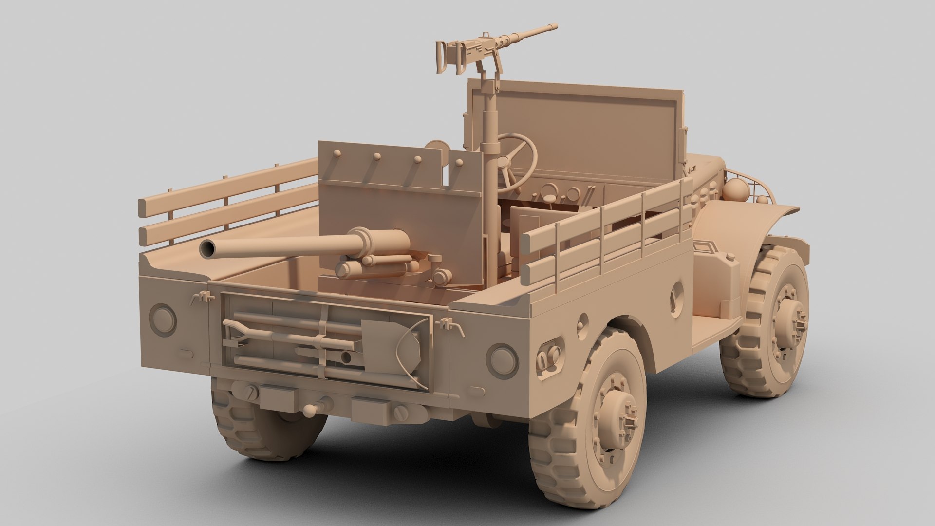 Dodge WC 55 3D Model - TurboSquid 1718096