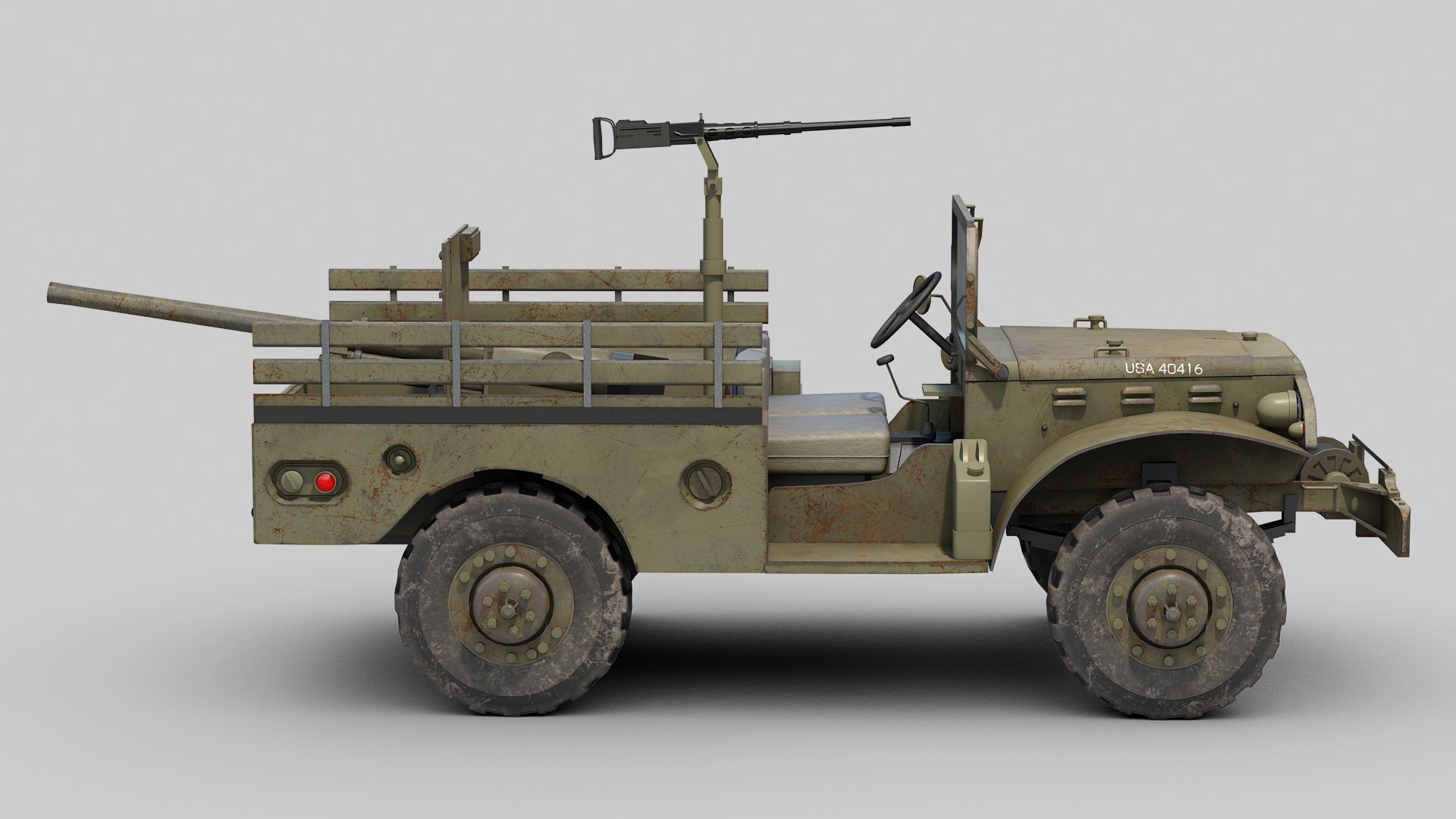 Dodge WC 55 3D Model - TurboSquid 1718096