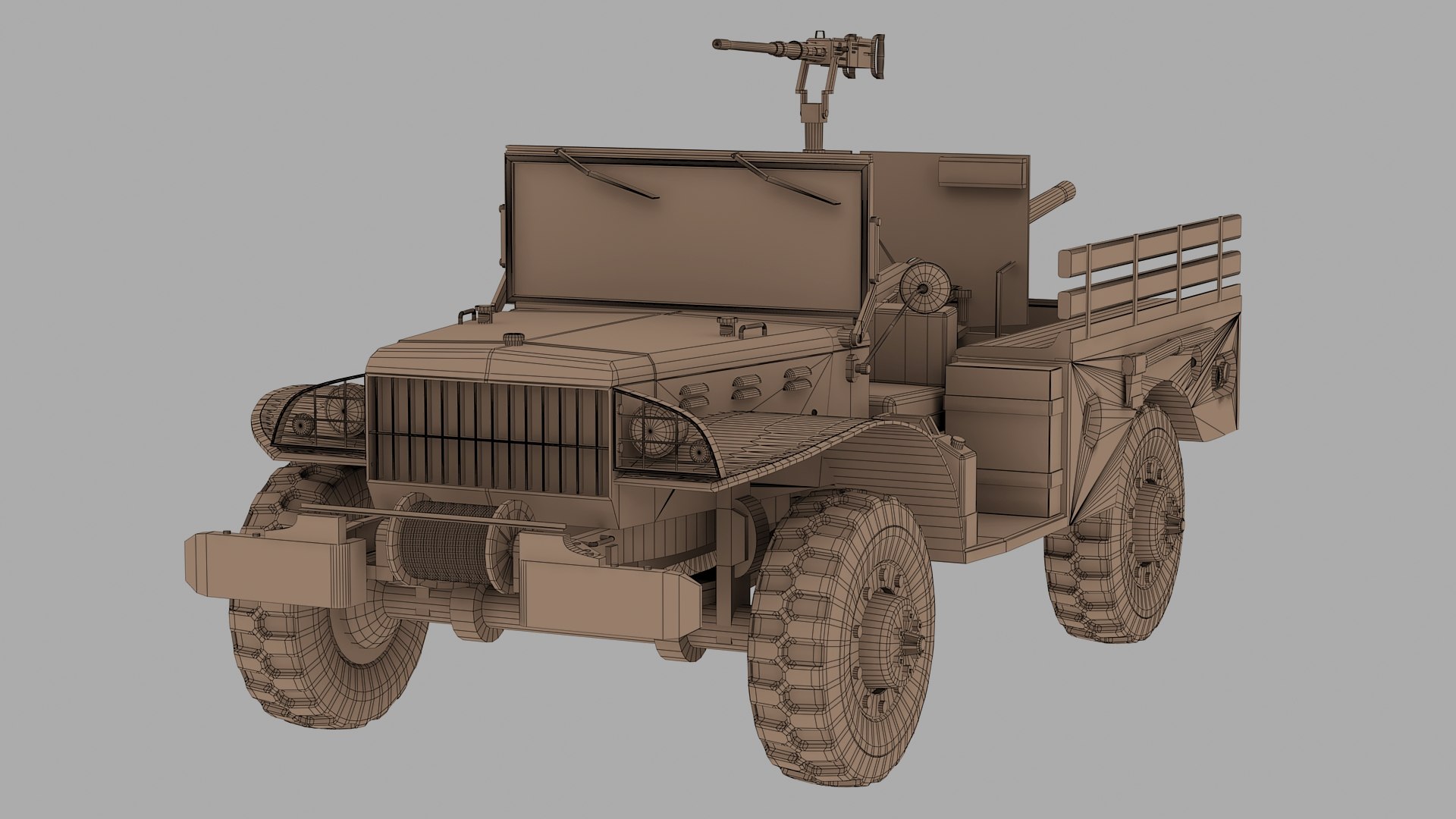 Dodge WC 55 3D Model - TurboSquid 1718096