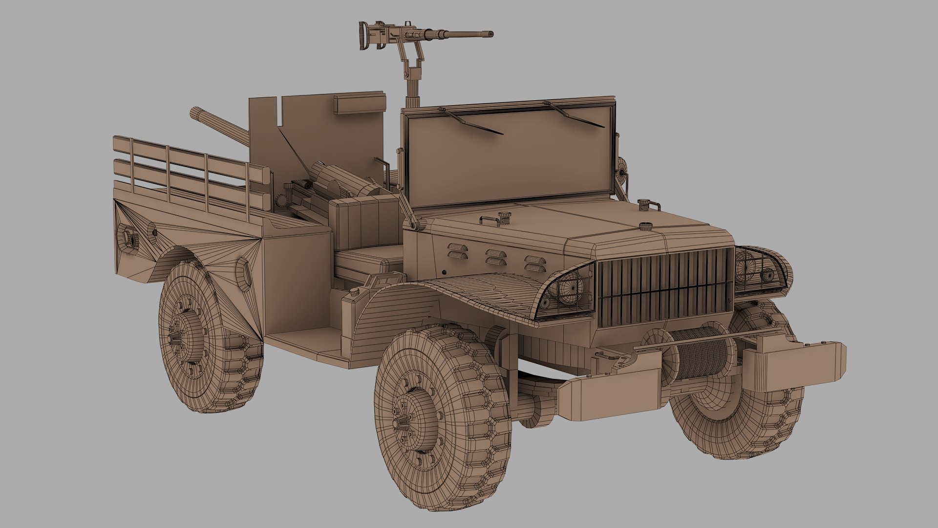 Dodge WC 55 3D Model - TurboSquid 1718096