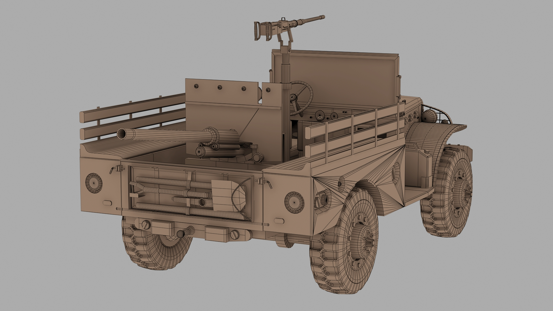 Dodge WC 55 3D model - TurboSquid 1718096