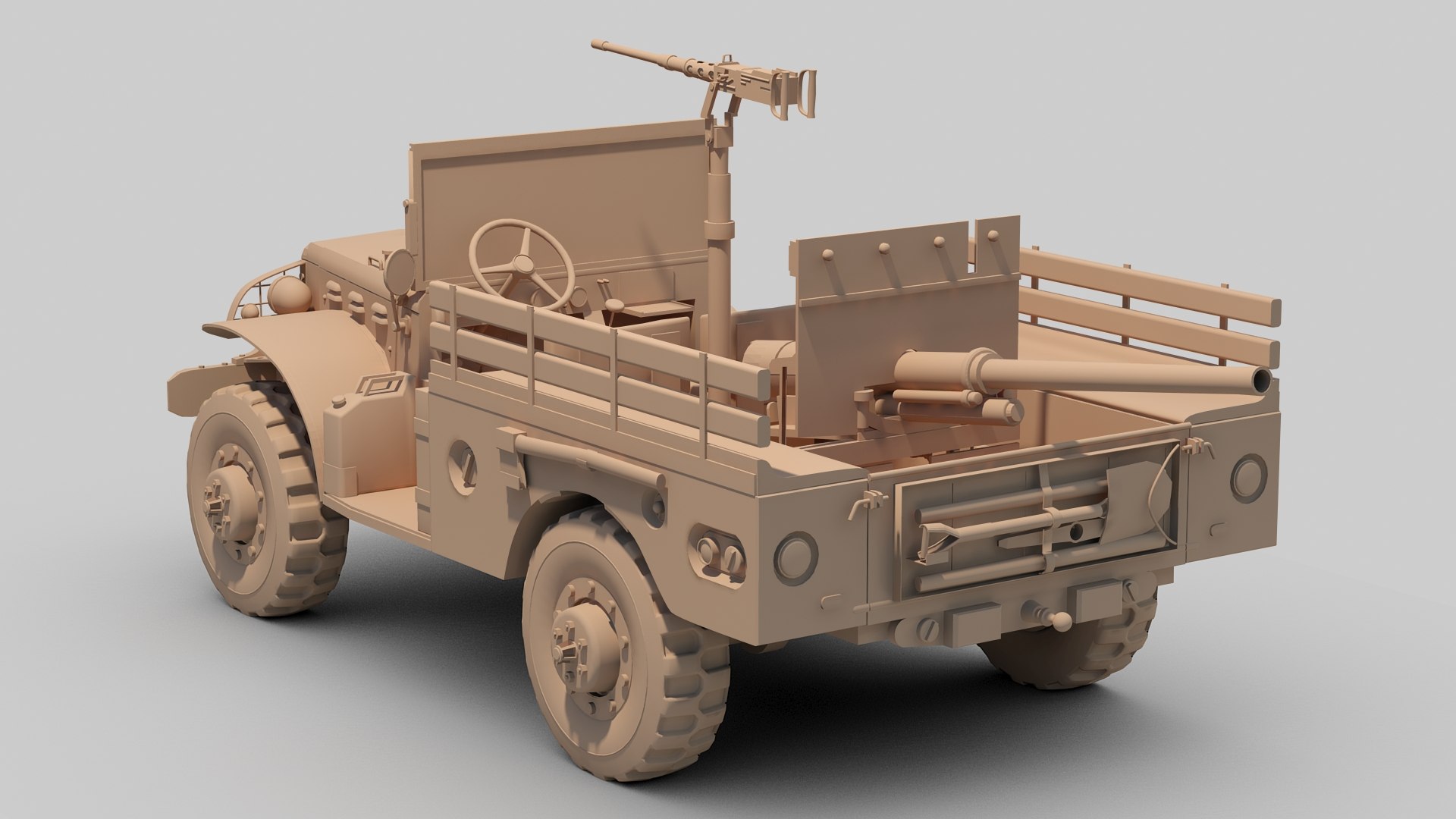 Dodge WC 55 3D Model - TurboSquid 1718096