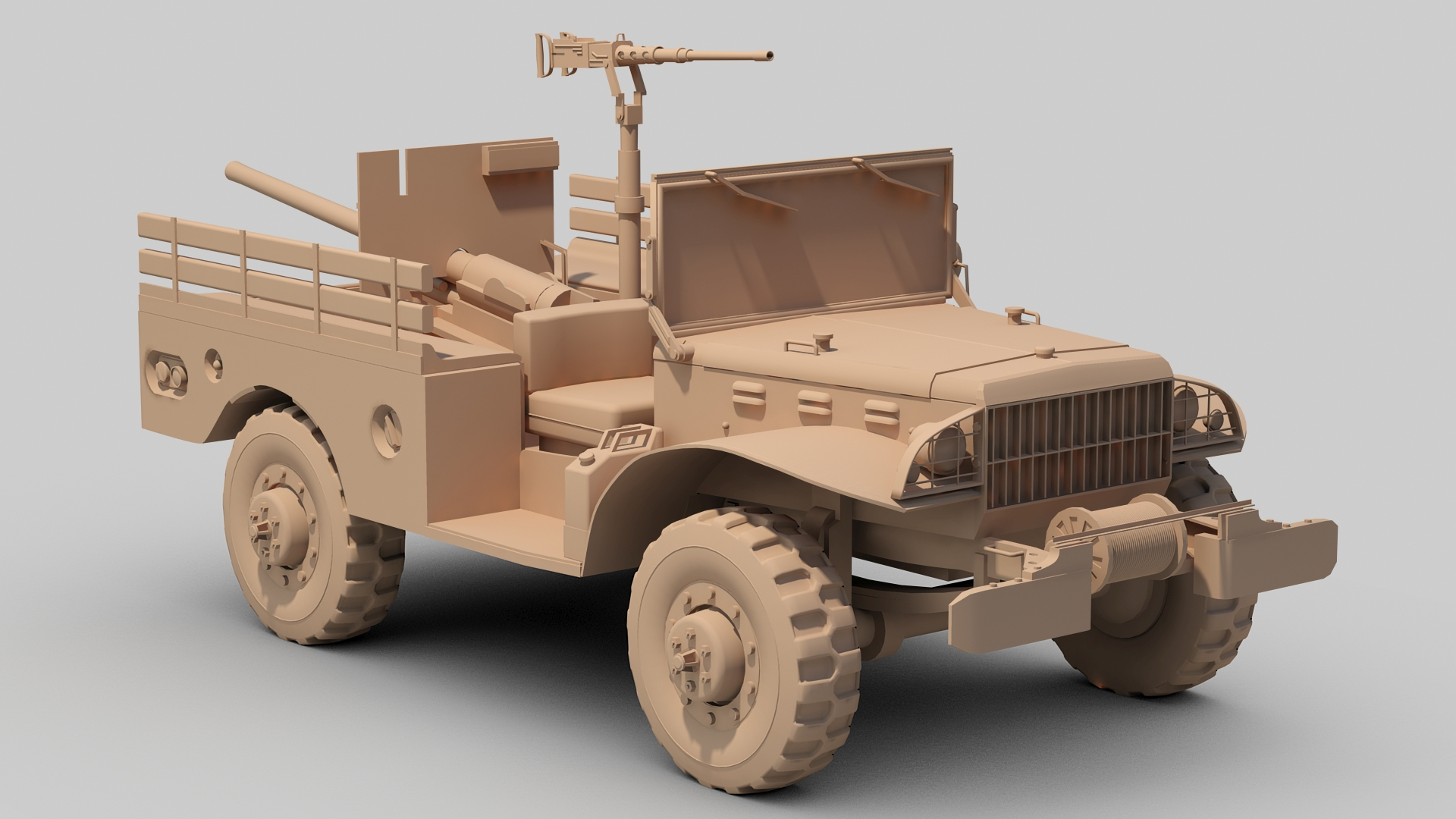 Dodge WC 55 3D model - TurboSquid 1718096