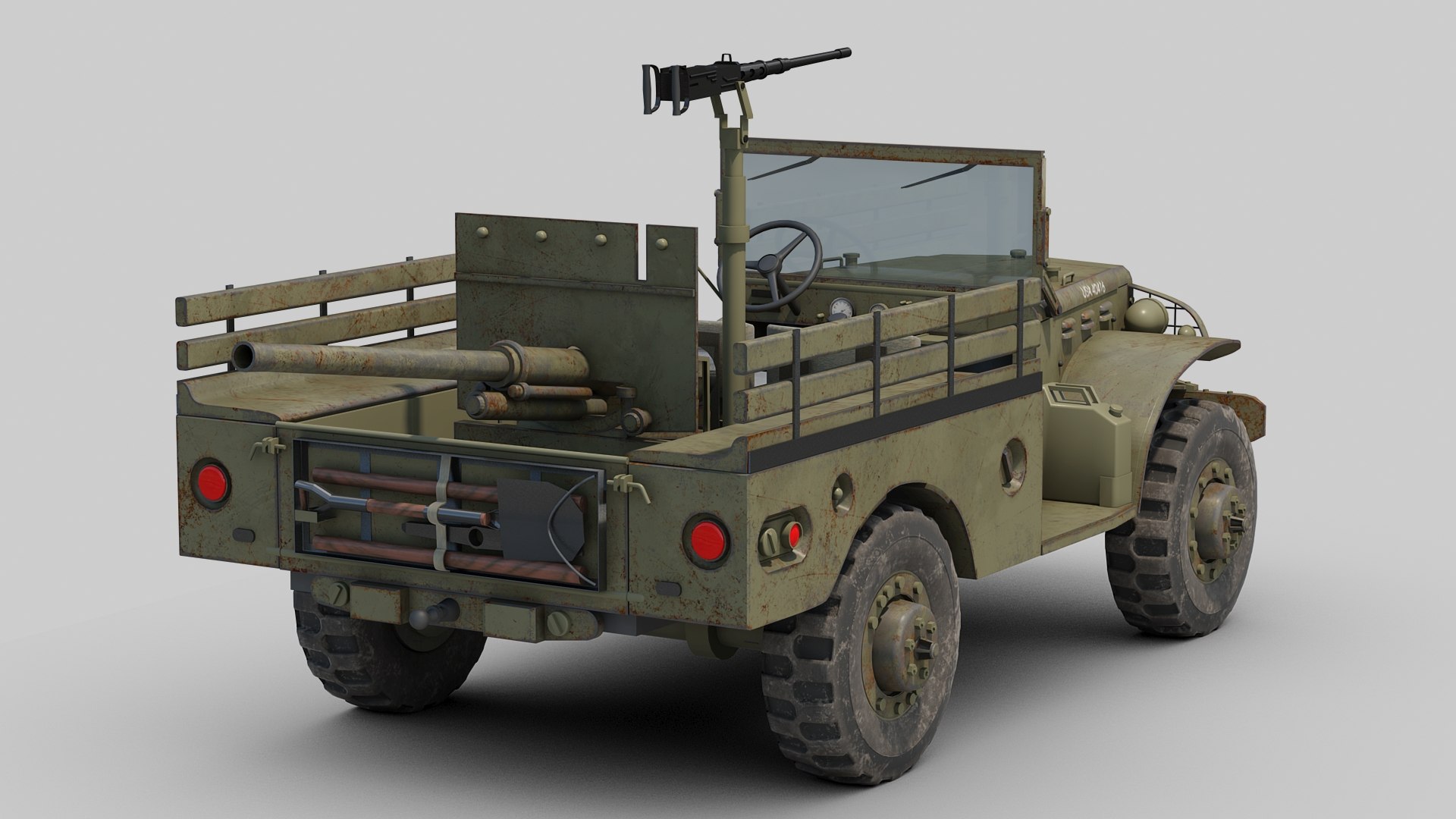 Dodge WC 55 3D Model - TurboSquid 1718096