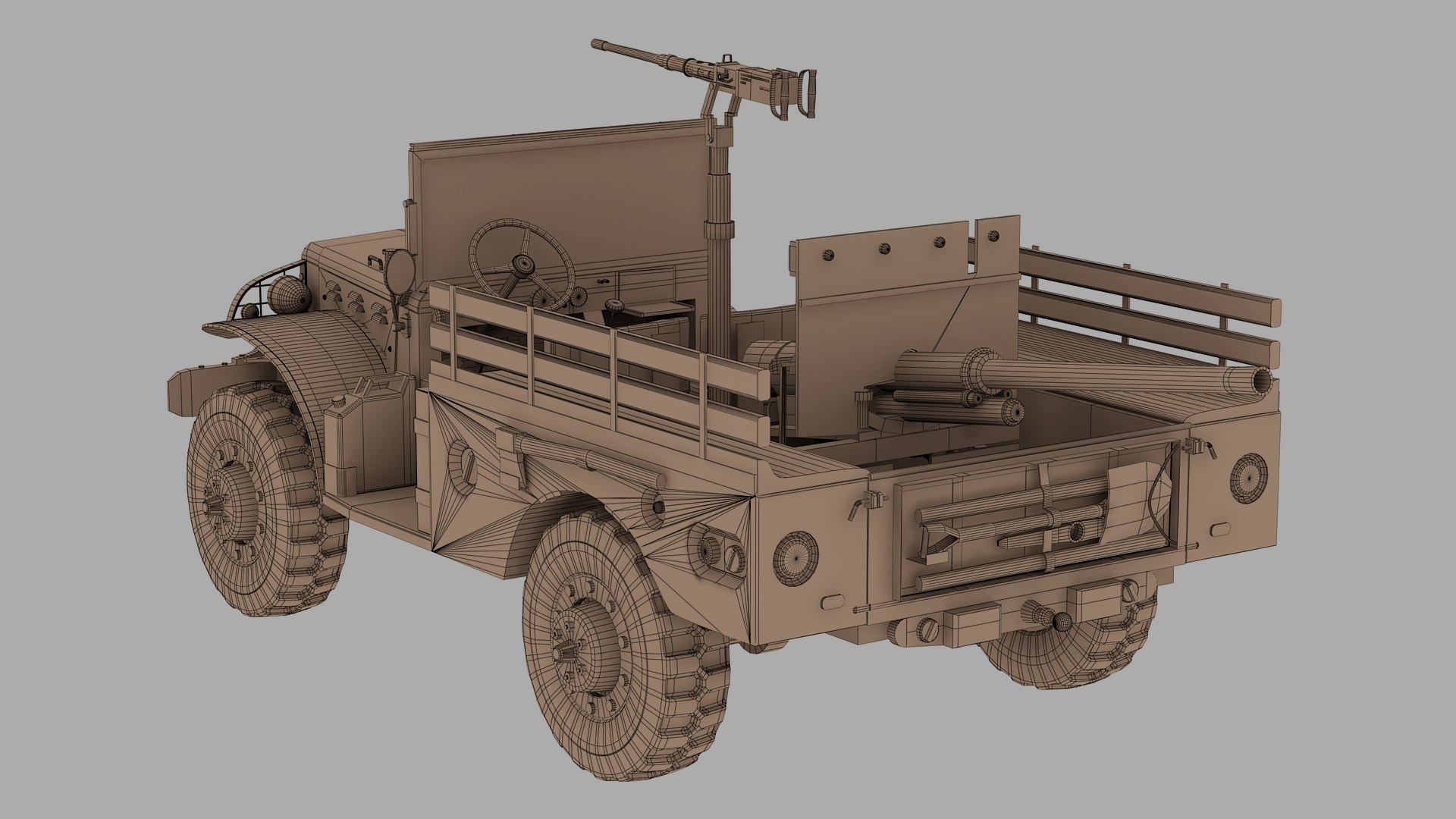 Dodge WC 55 3D Model - TurboSquid 1718096