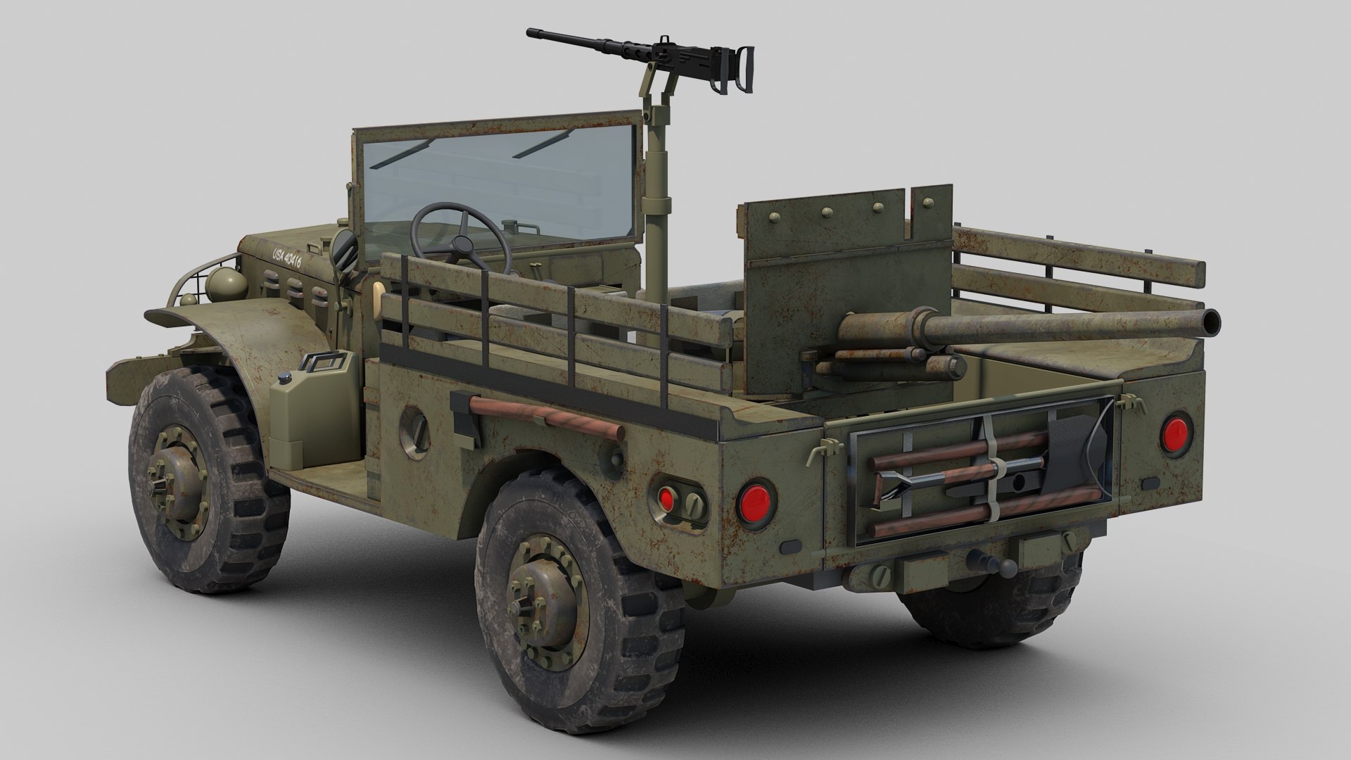 Dodge WC 55 3D Model - TurboSquid 1718096