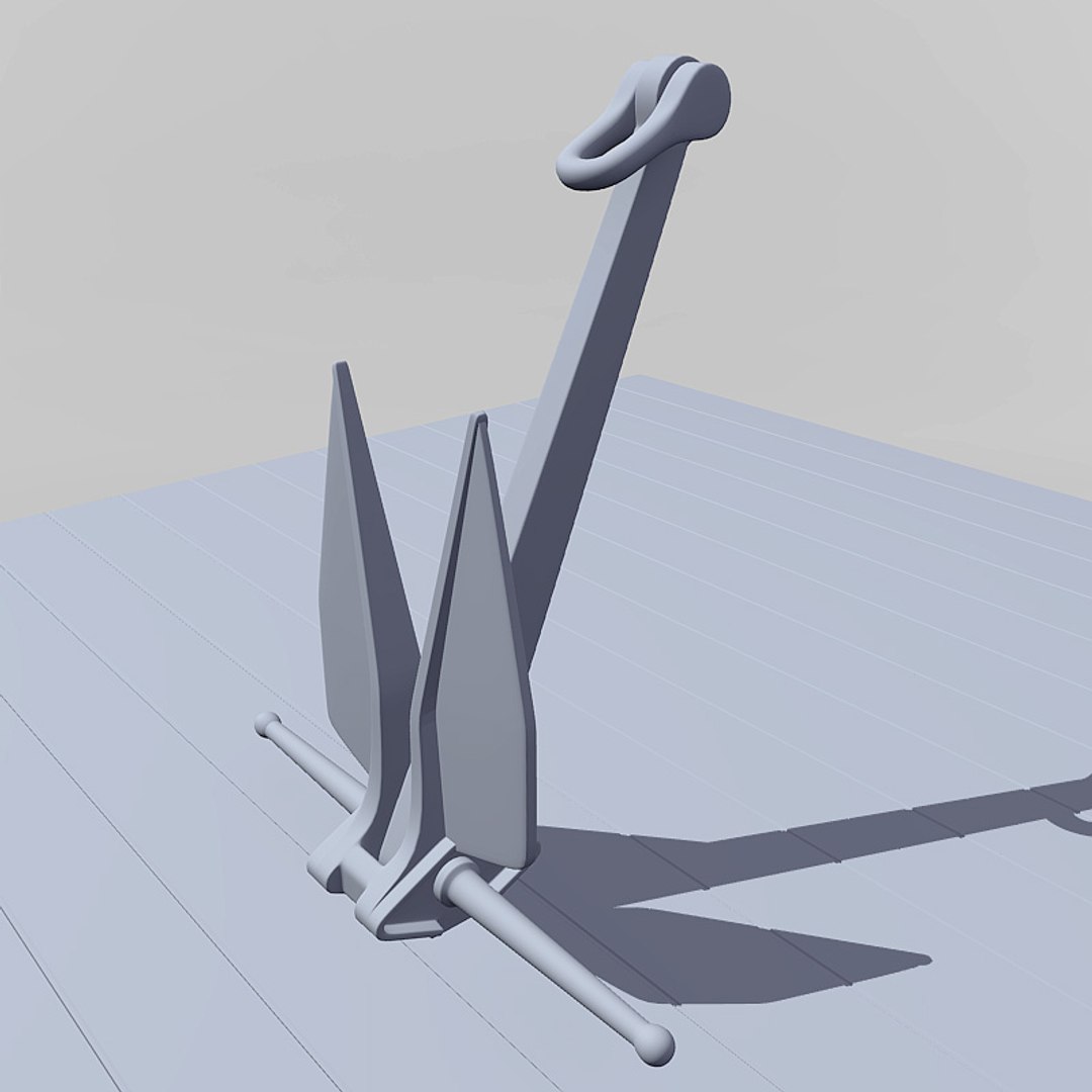 3d Model Danforth Anchor