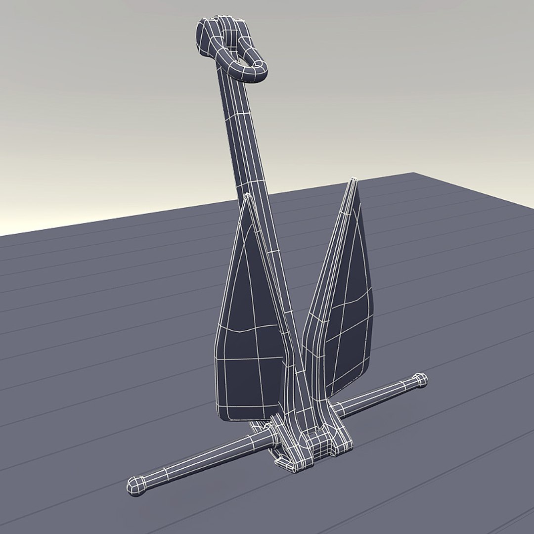 3d Model Danforth Anchor