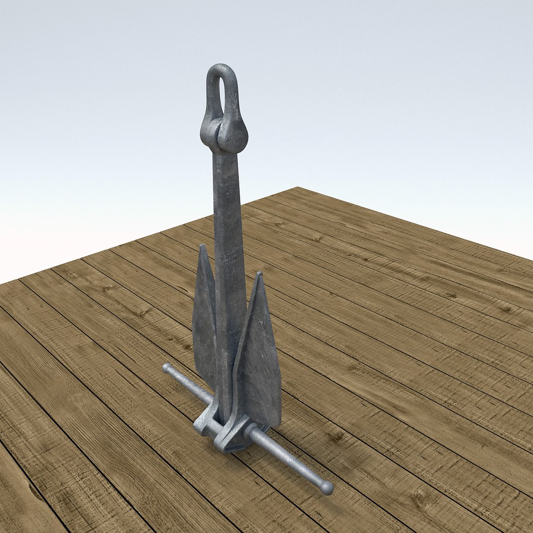 3d Model Danforth Anchor