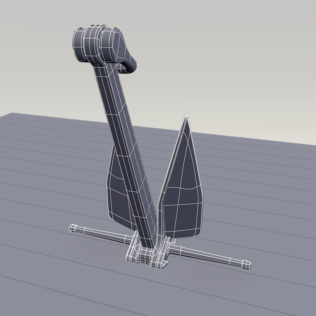 3d Model Danforth Anchor