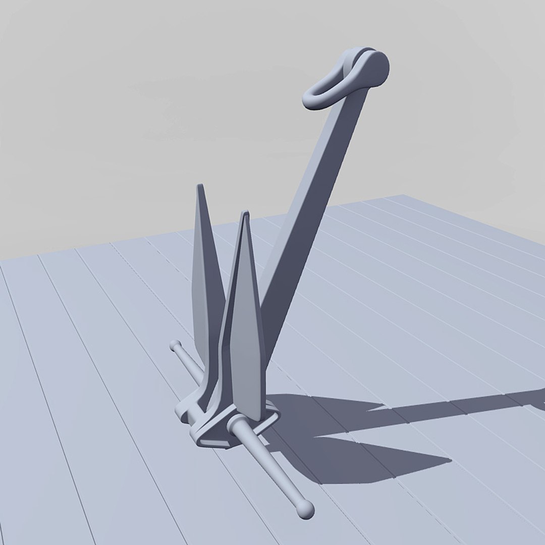 3d Model Danforth Anchor