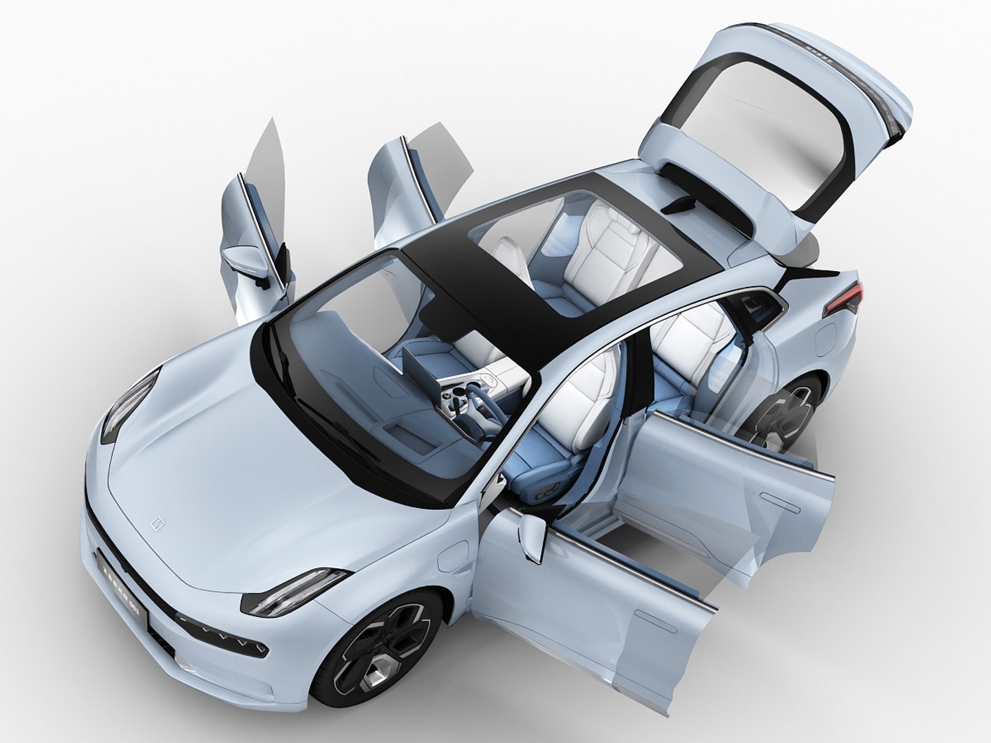 3D 2022 ZEEKR 001 3D Model - TurboSquid 2305513