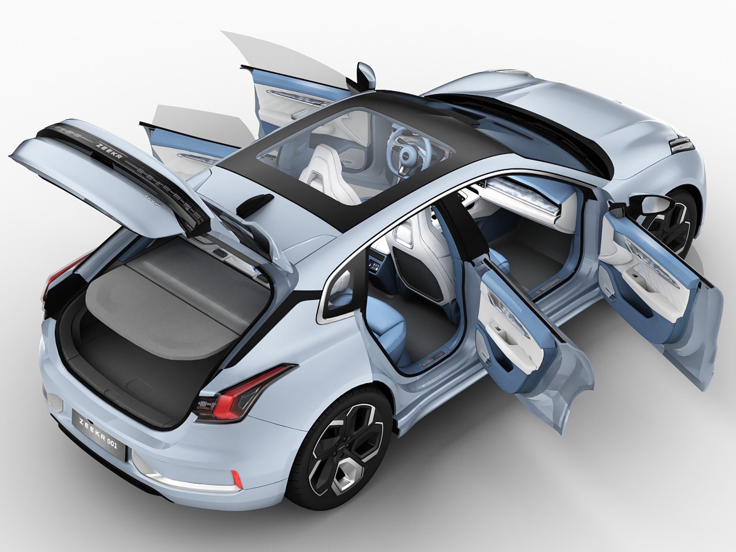 3D 2022 ZEEKR 001 3D Model - TurboSquid 2305513