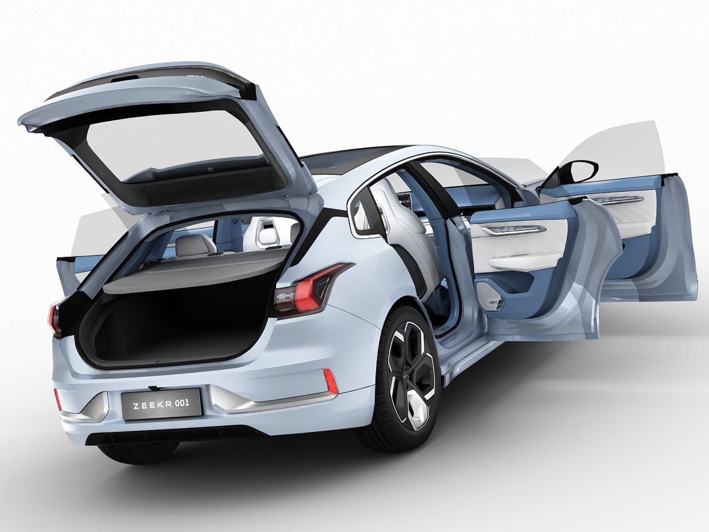 3D 2022 ZEEKR 001 3D Model - TurboSquid 2305513