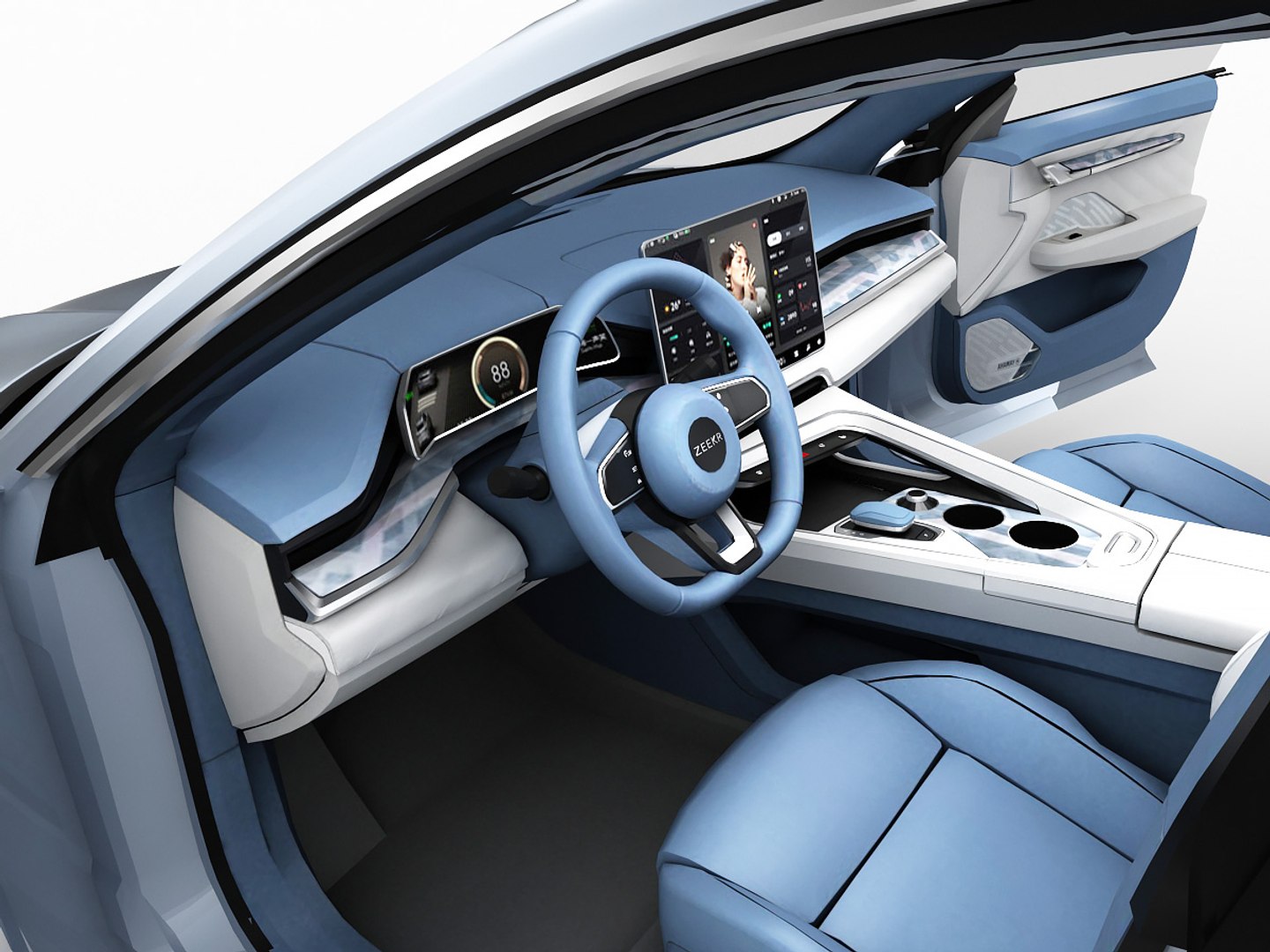 3D 2022 ZEEKR 001 3D Model - TurboSquid 2305513