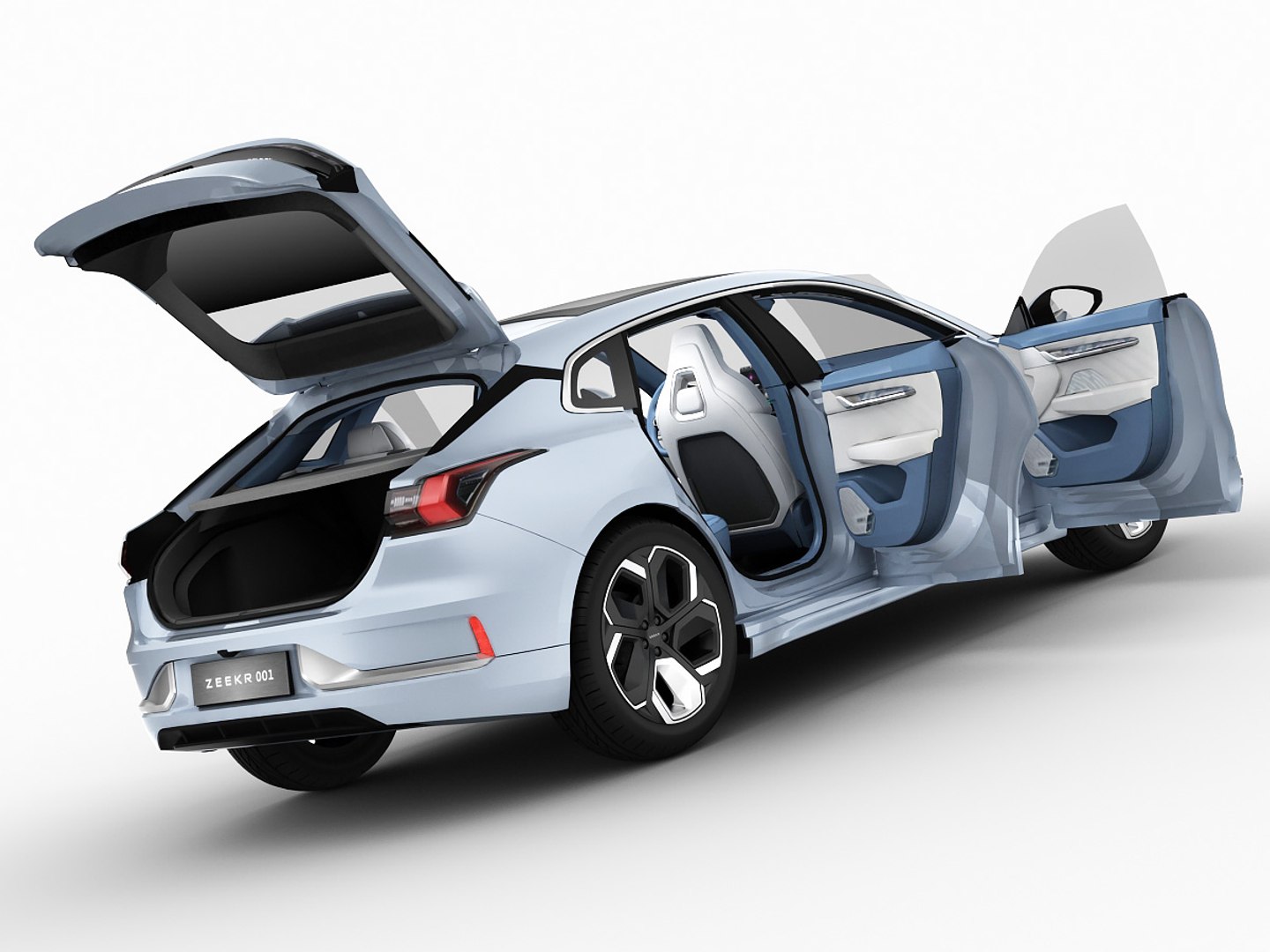 3D 2022 ZEEKR 001 3D Model - TurboSquid 2305513