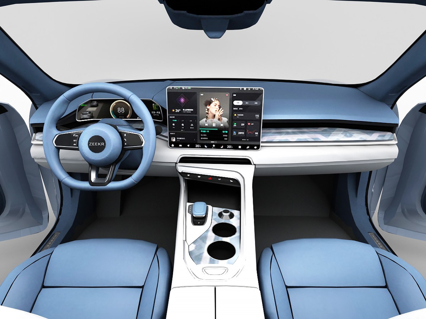 3D 2022 ZEEKR 001 3D Model - TurboSquid 2305513