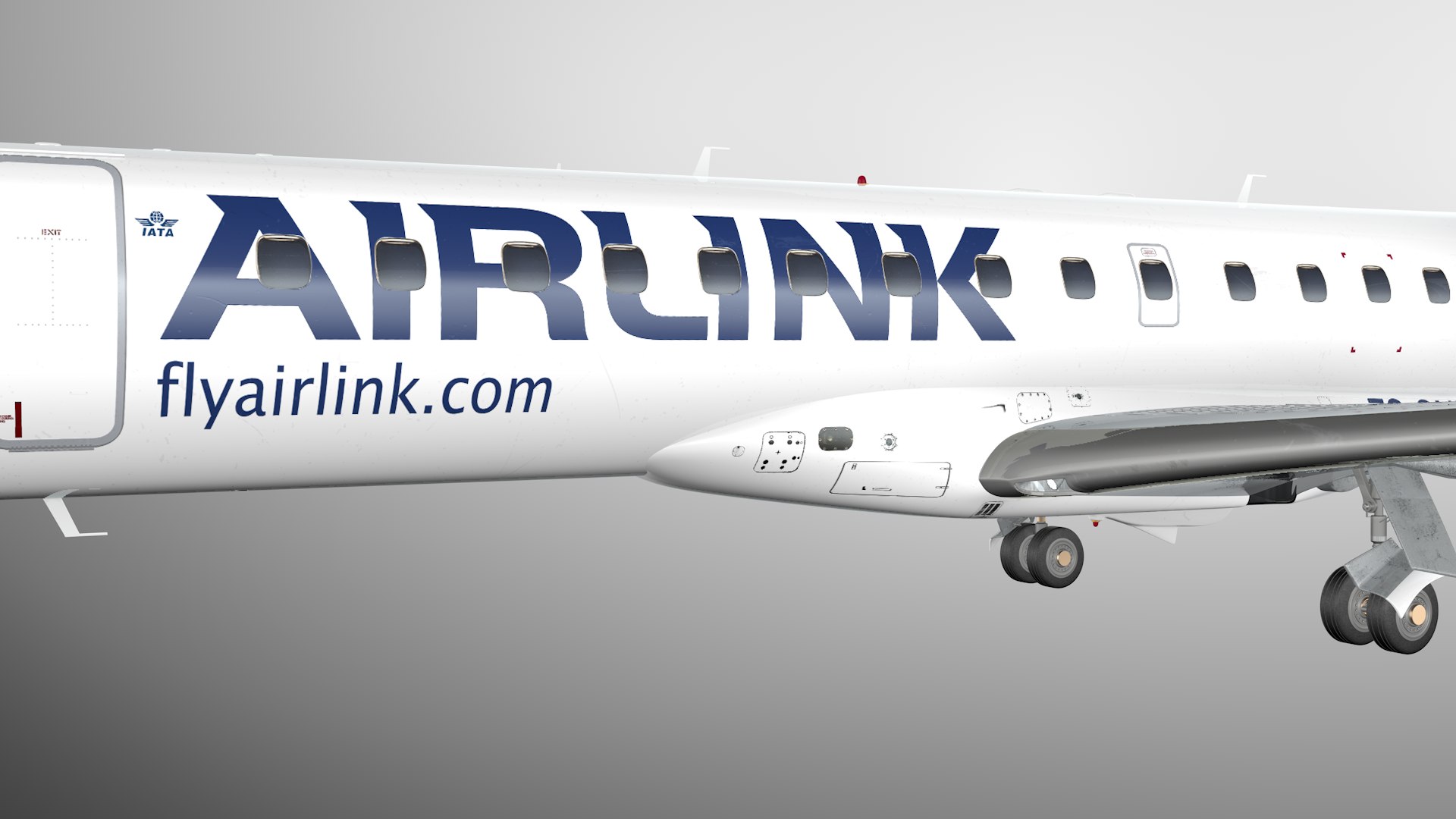 3D Model ZS-SNZ Airlink Embraer ERJ-135LR L2351 - TurboSquid 2388312