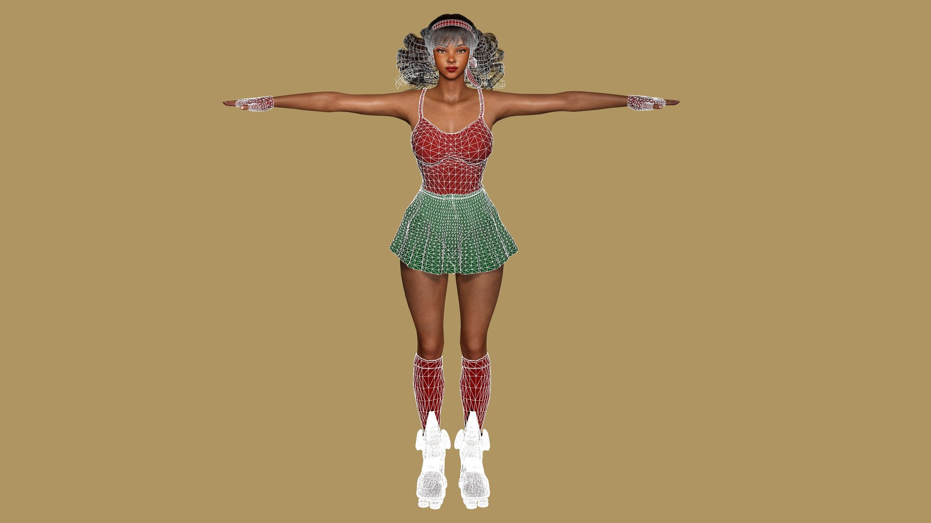 AAA REALISTIC BROWN SKIN BARBIE CHARACTER - GAME READY RIGGED 3D Model ...