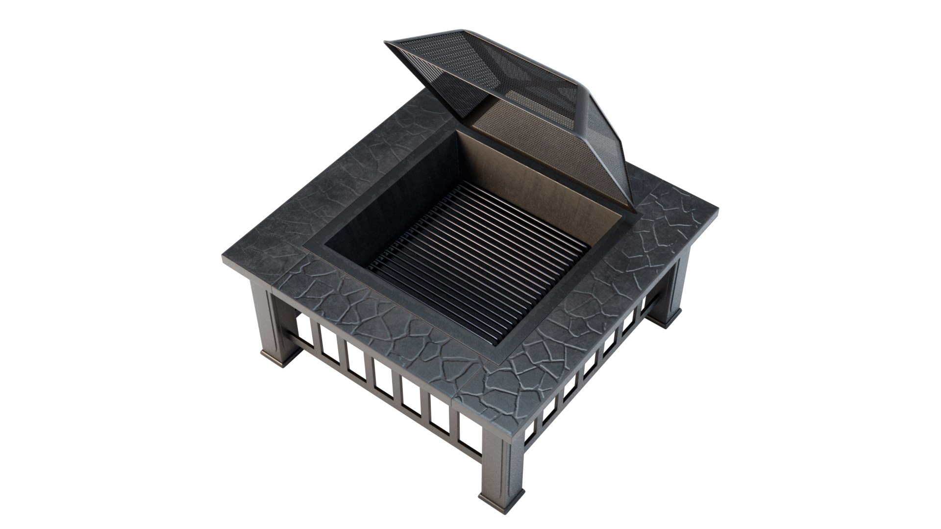 3D Fire Pit Model - TurboSquid 2069857