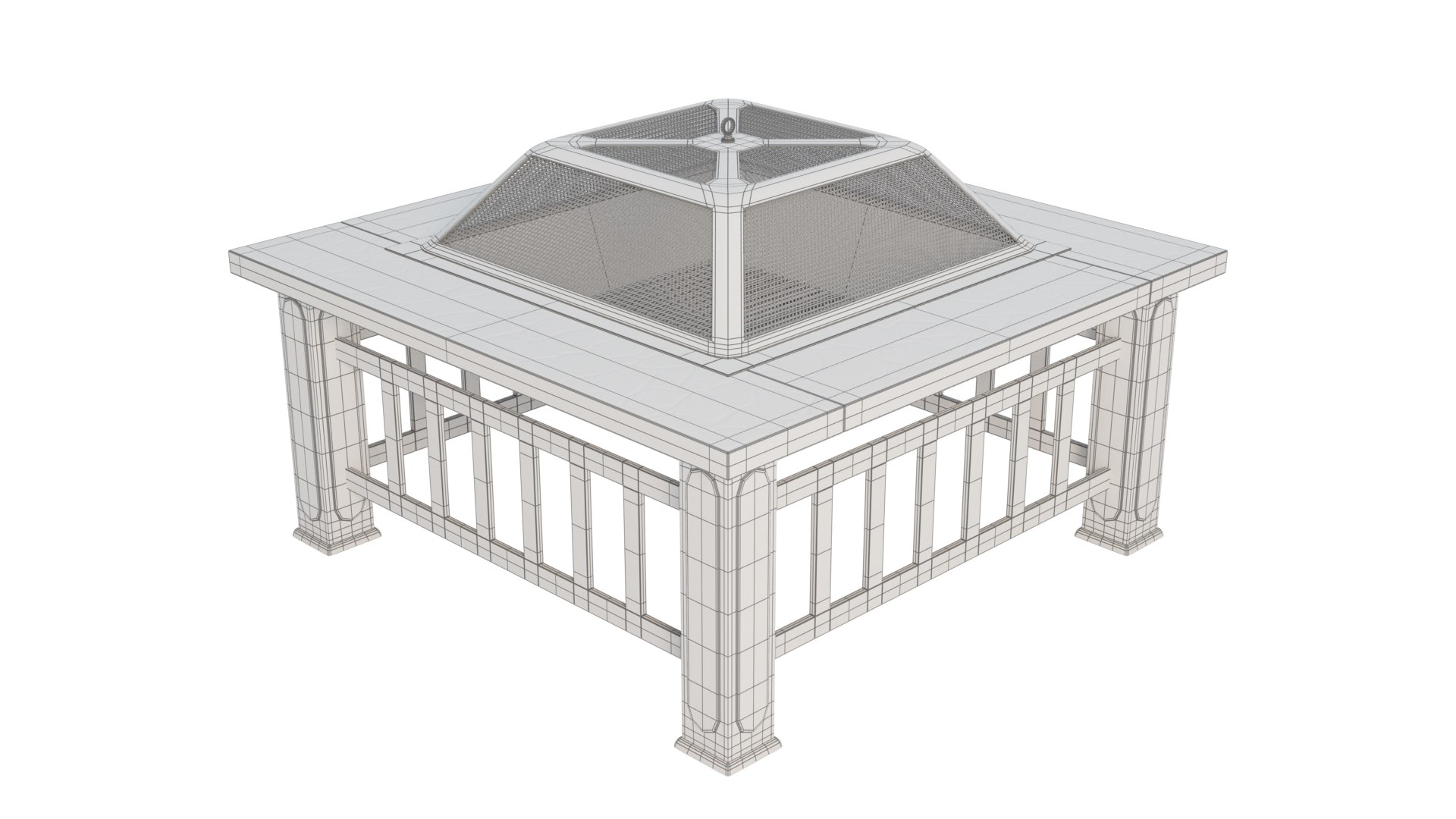 3D Fire Pit Model - TurboSquid 2069857