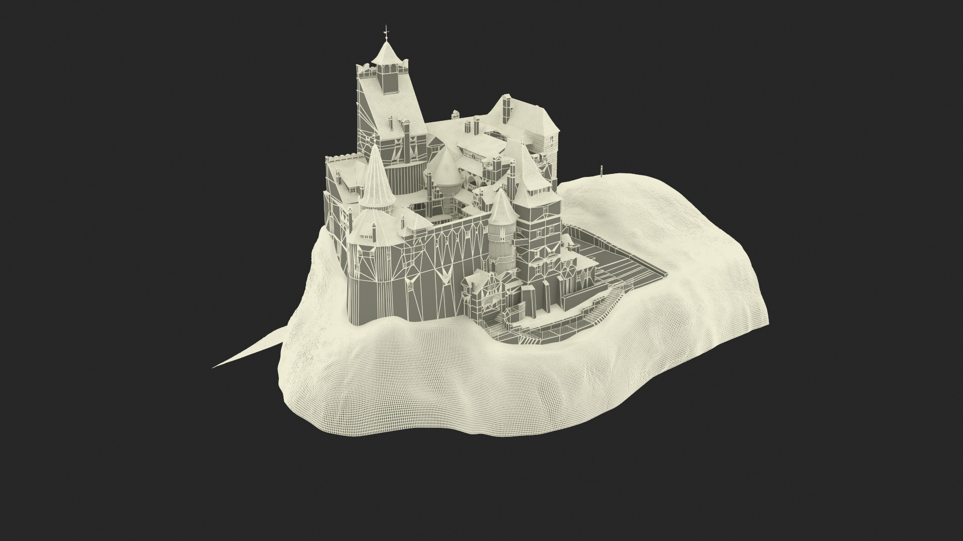 3D Bran Castle Draculas Castle - TurboSquid 2183841