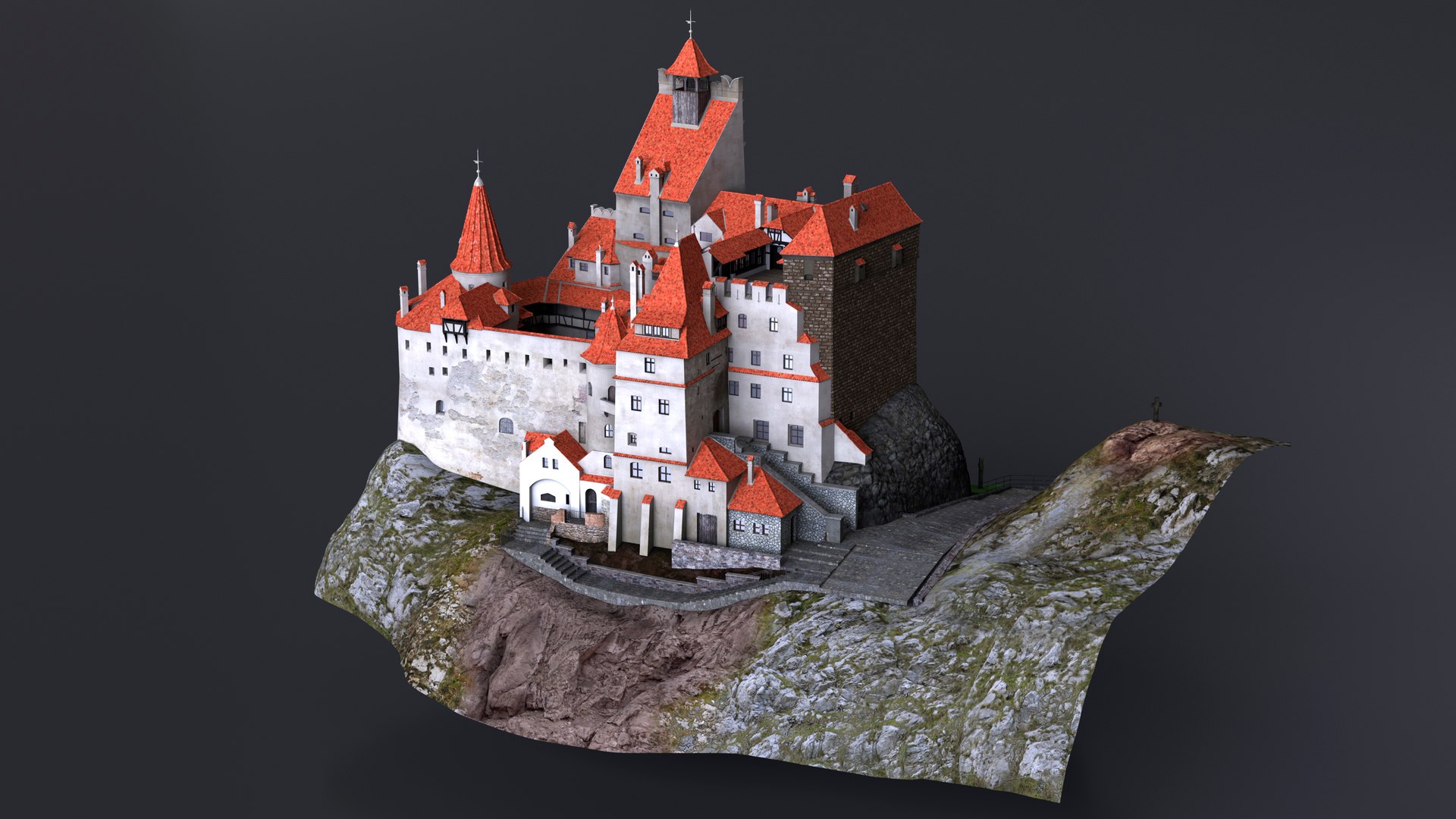 3D Bran Castle Draculas Castle - TurboSquid 2183841