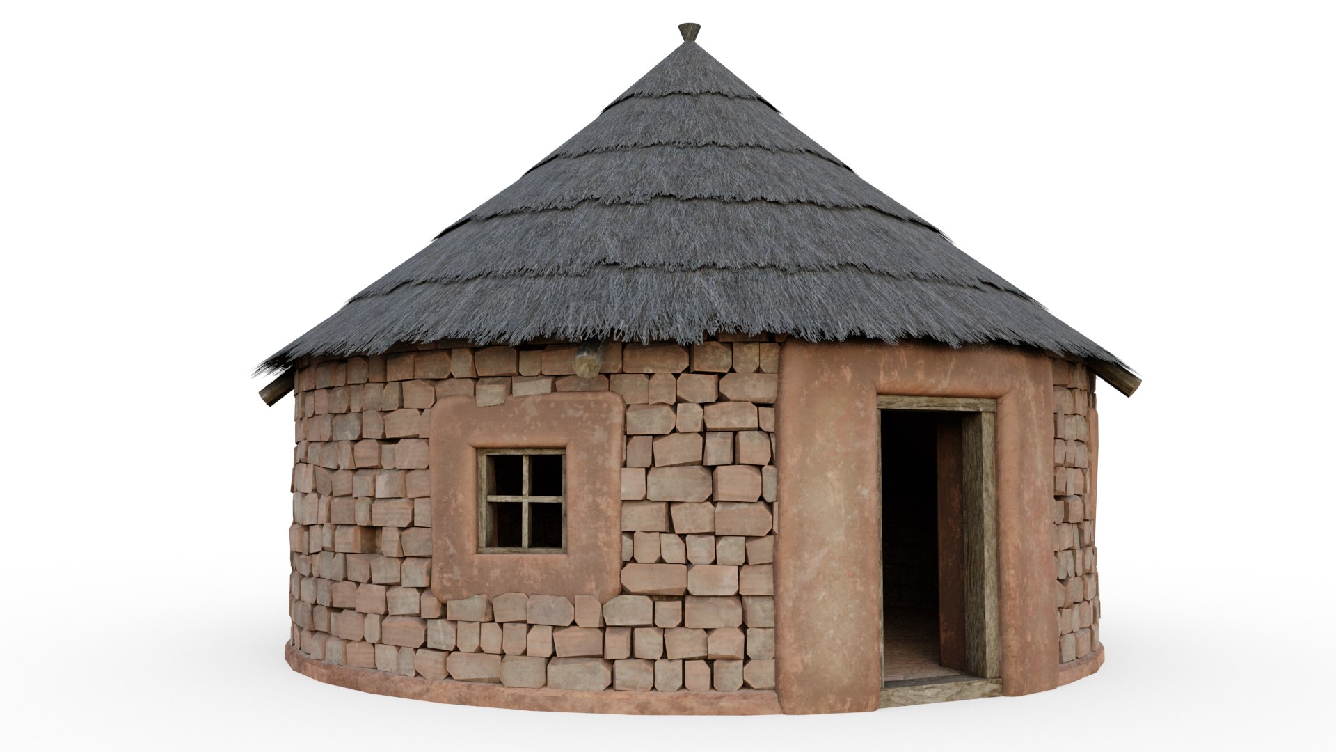 3D Stone Hut - TurboSquid 1837868