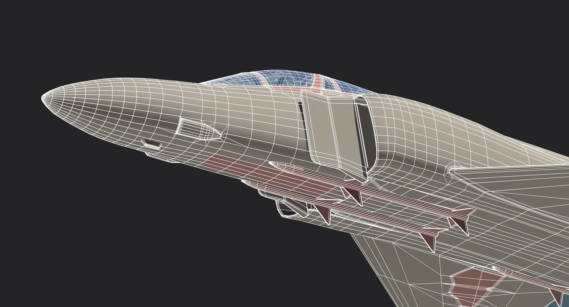 3D F4J Phantom II Blue Angels model - TurboSquid 1996214