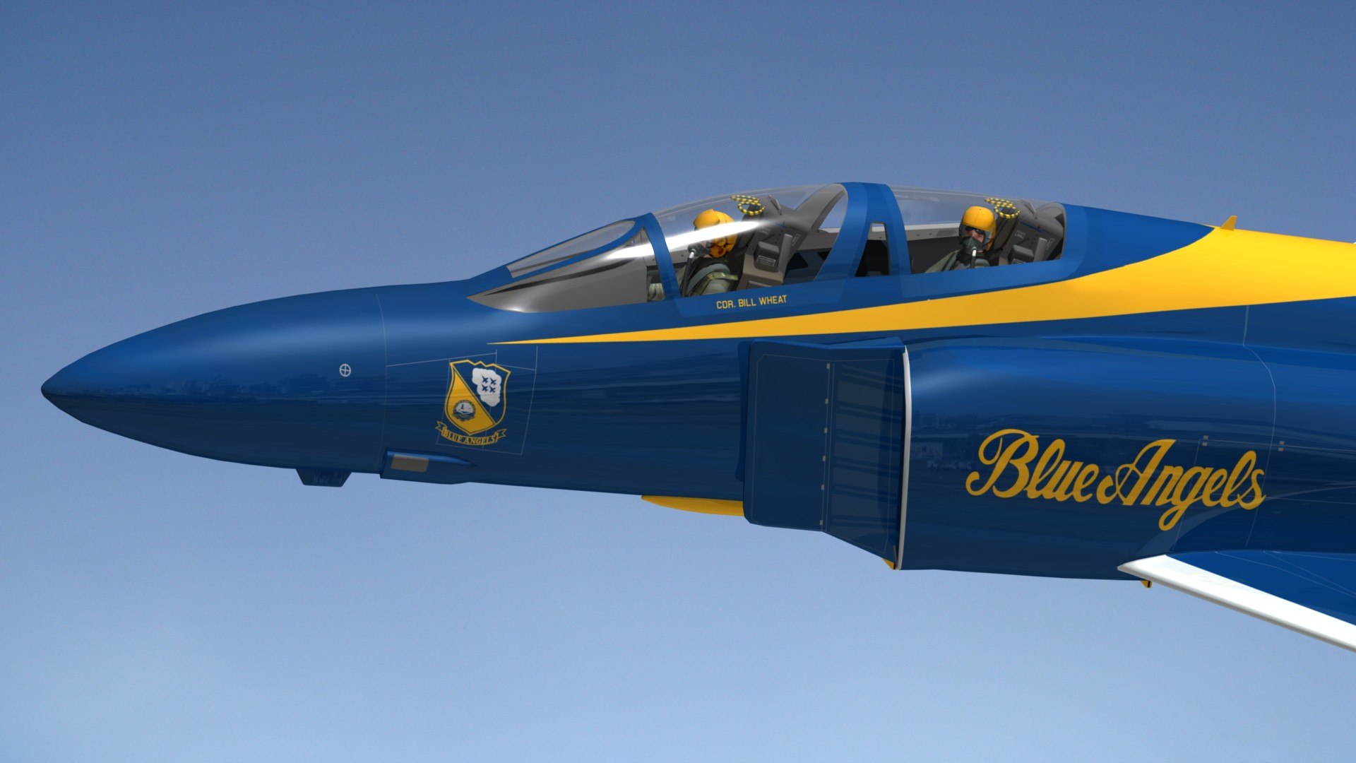 3D F4J Phantom II Blue Angels Model - TurboSquid 1996214