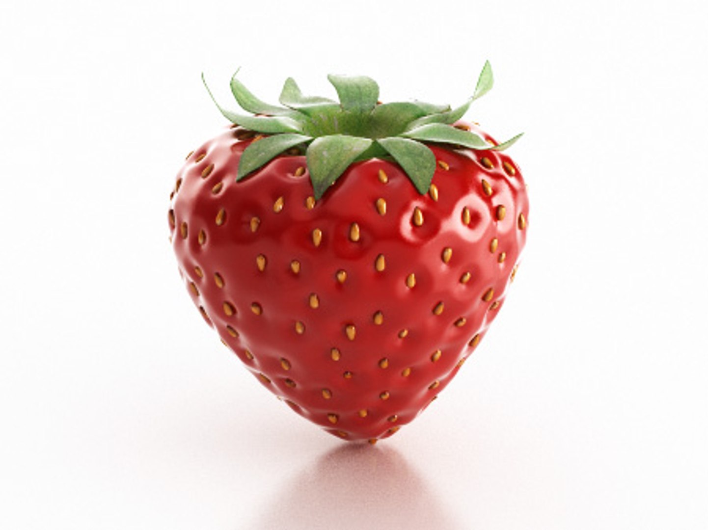 3D Strawberry Model - TurboSquid 543717