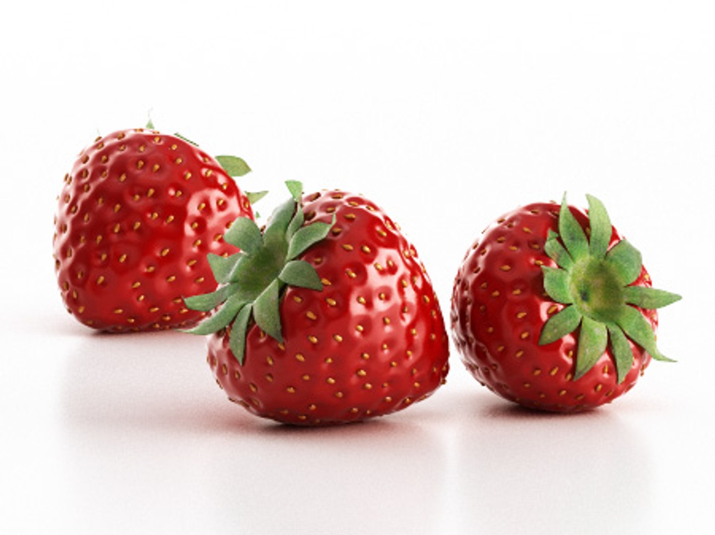 3D Strawberry Model - TurboSquid 543717