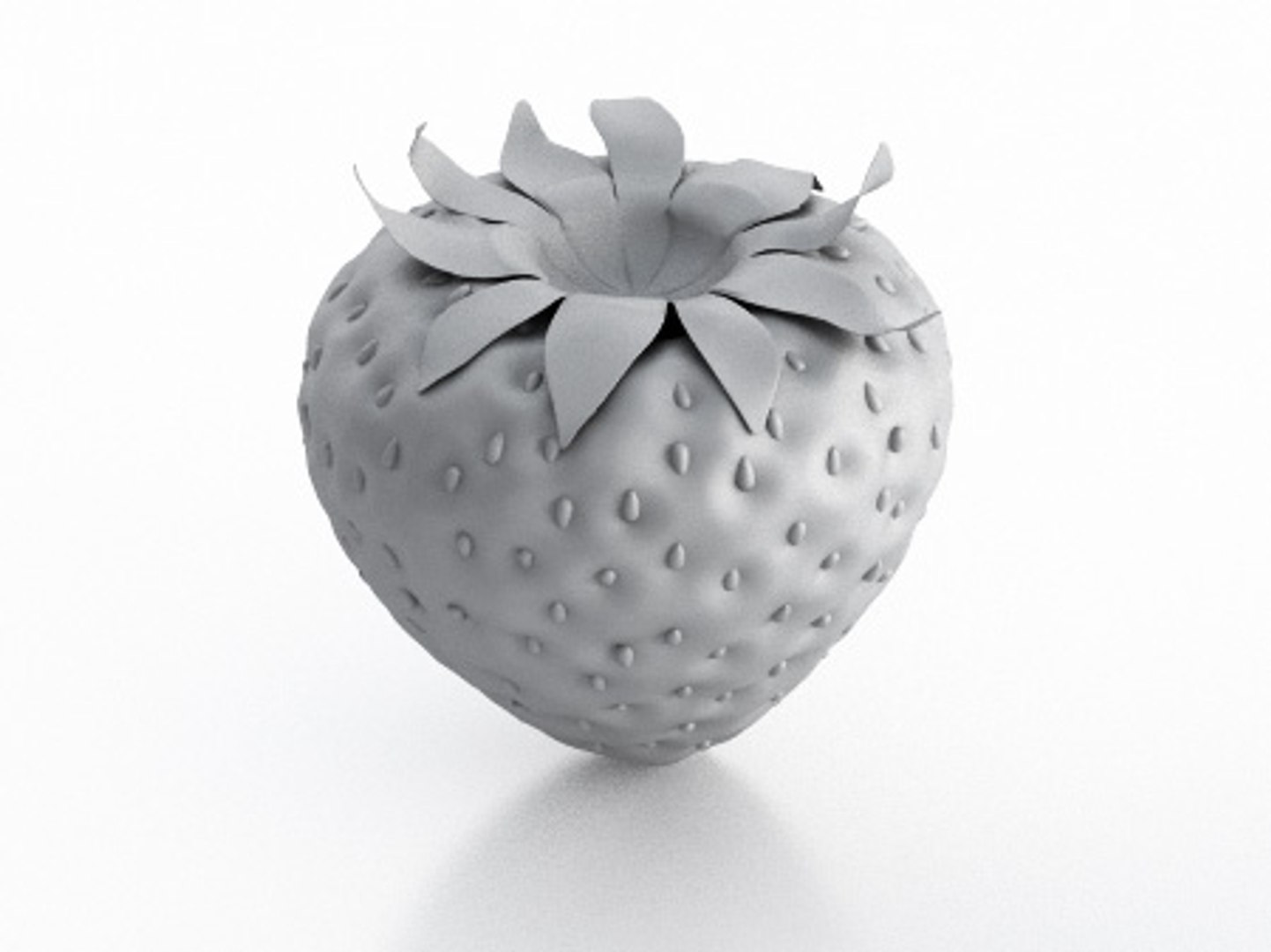 3D Strawberry Model - TurboSquid 543717