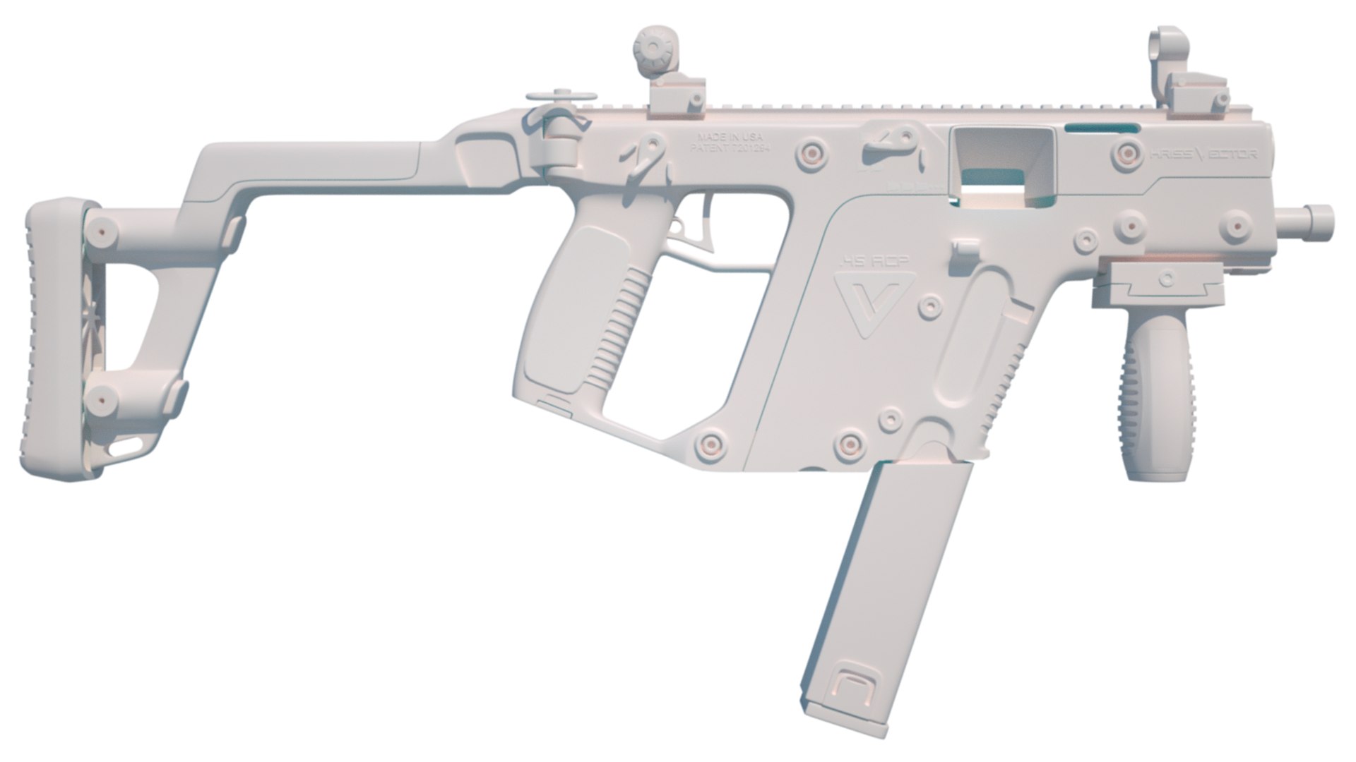 Submachine Gun Kriss 3d Model