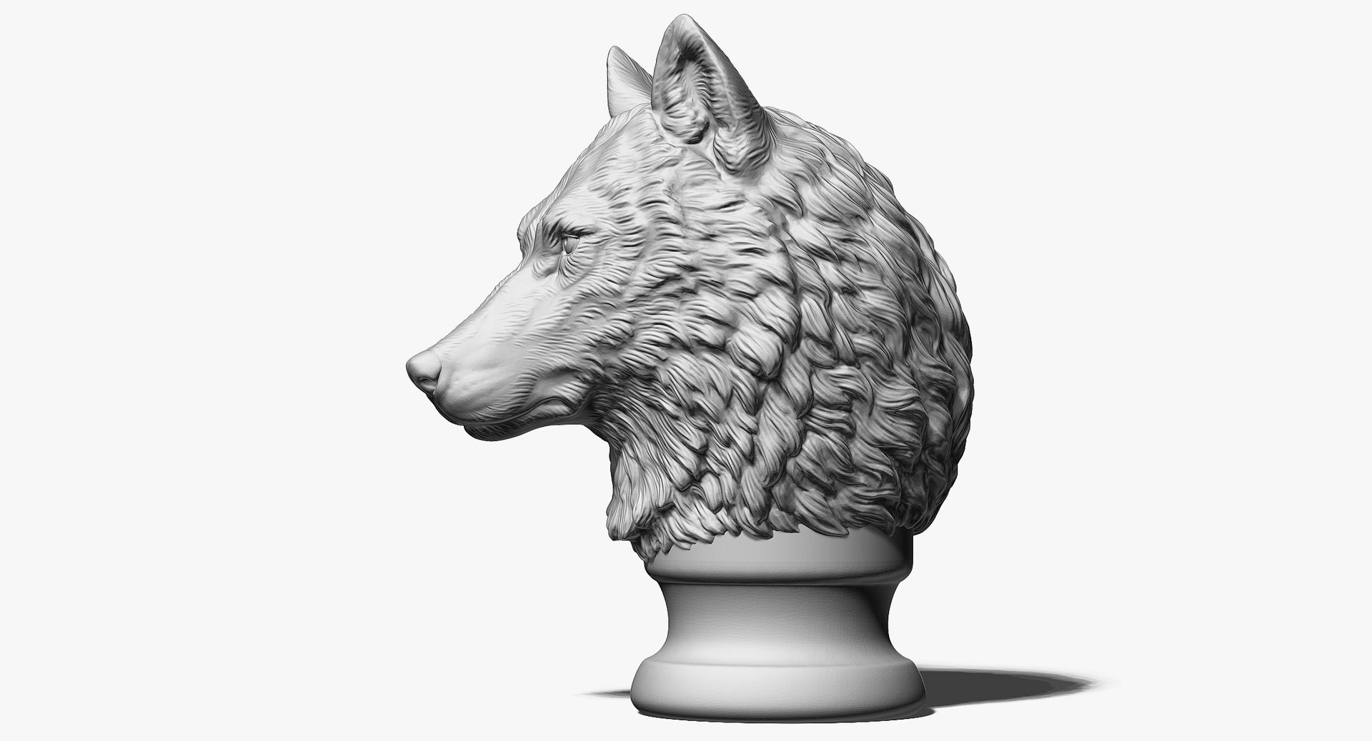 Wolf Head 3D Model - TurboSquid 1404749