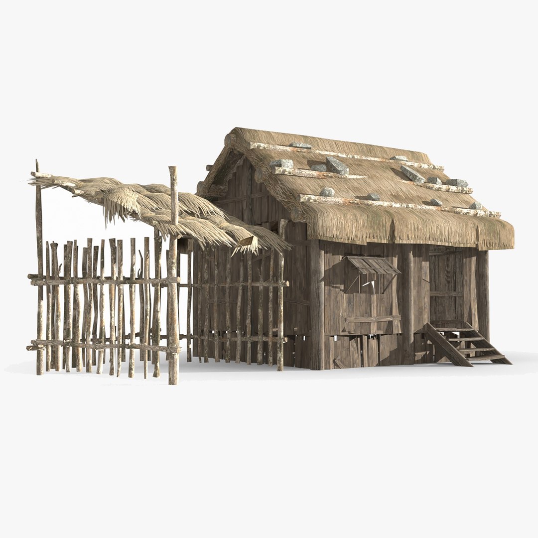 Ancient Asian Architecture Huts 3D - TurboSquid 2028247