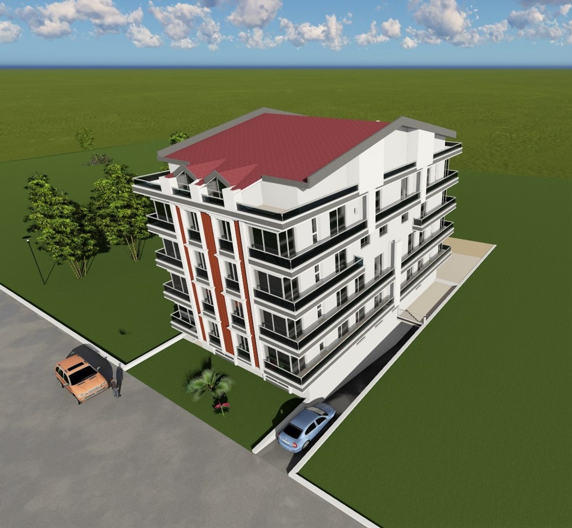3D Apartment Building - TurboSquid 1931171
