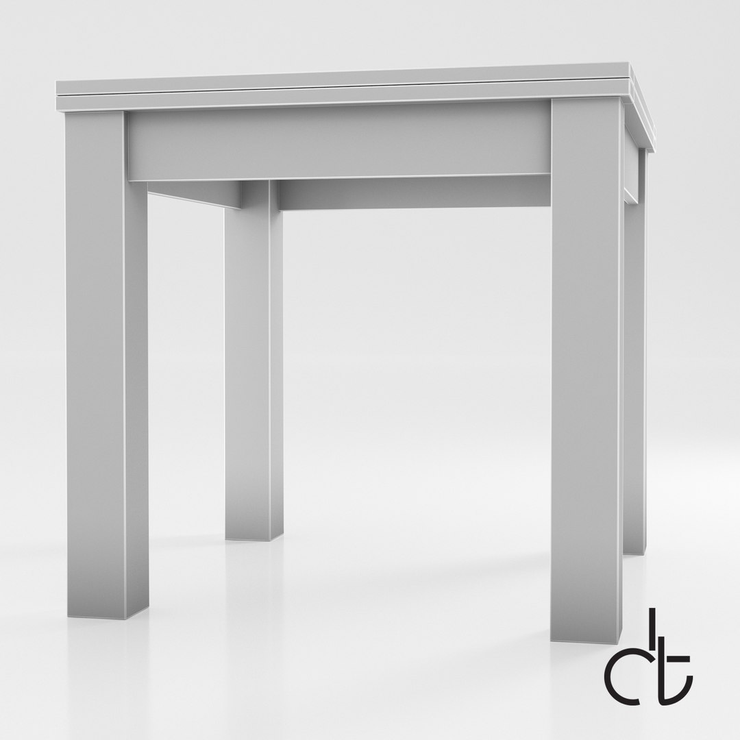 3d Model - Square Dining Table