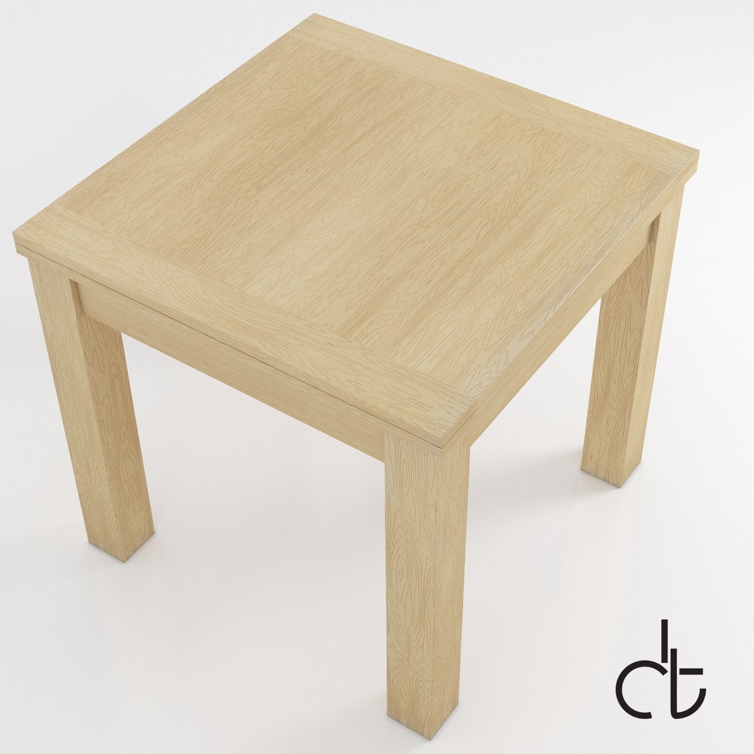 3d Model - Square Dining Table