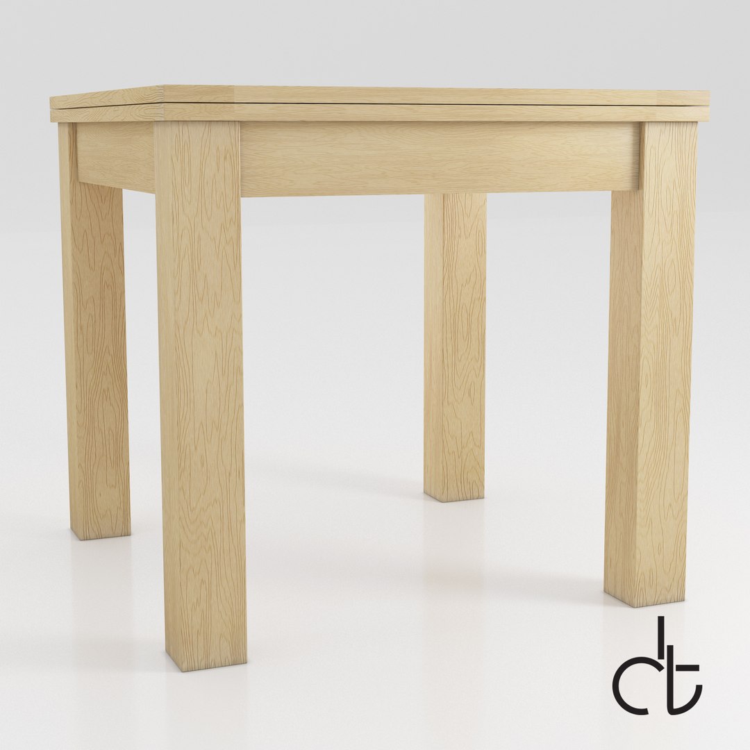 3d Model - Square Dining Table