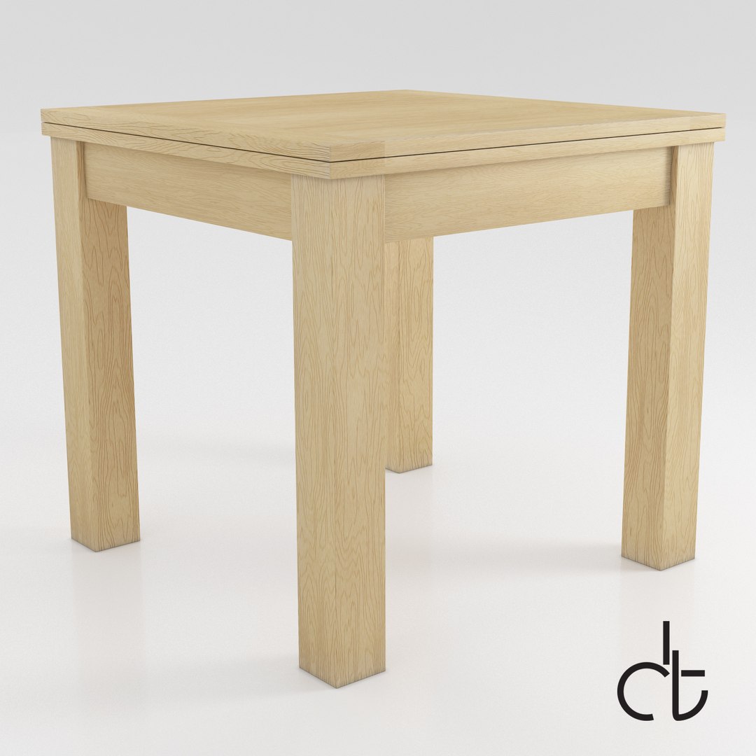 3d Model - Square Dining Table