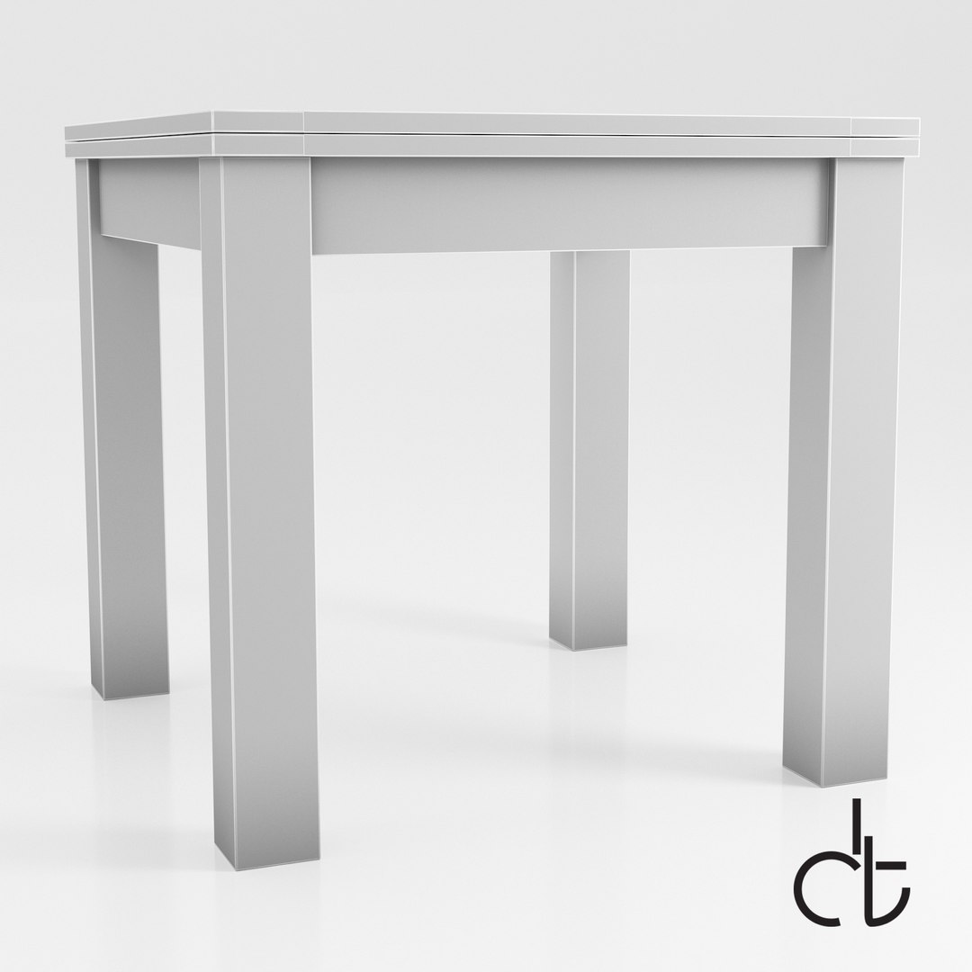 3d Model - Square Dining Table