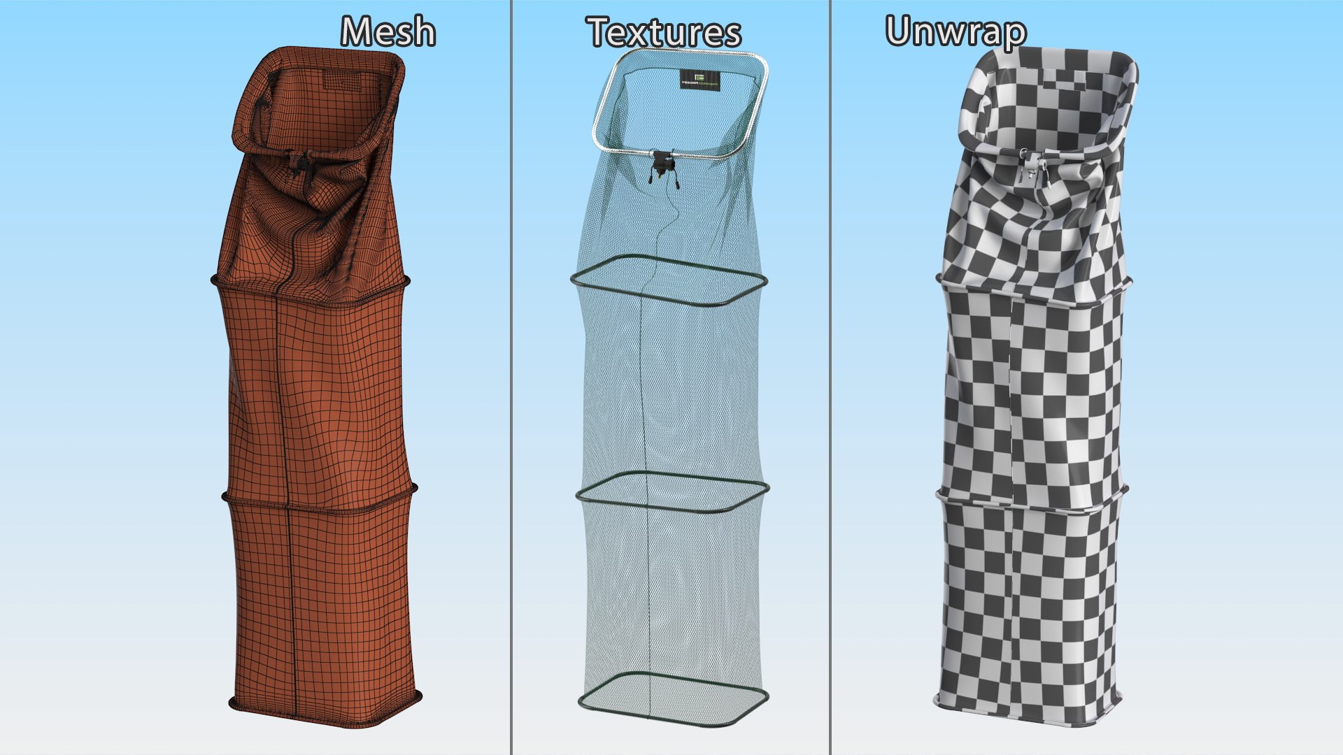 3D Mesh Fishing Cage Unfolded - TurboSquid 2206576