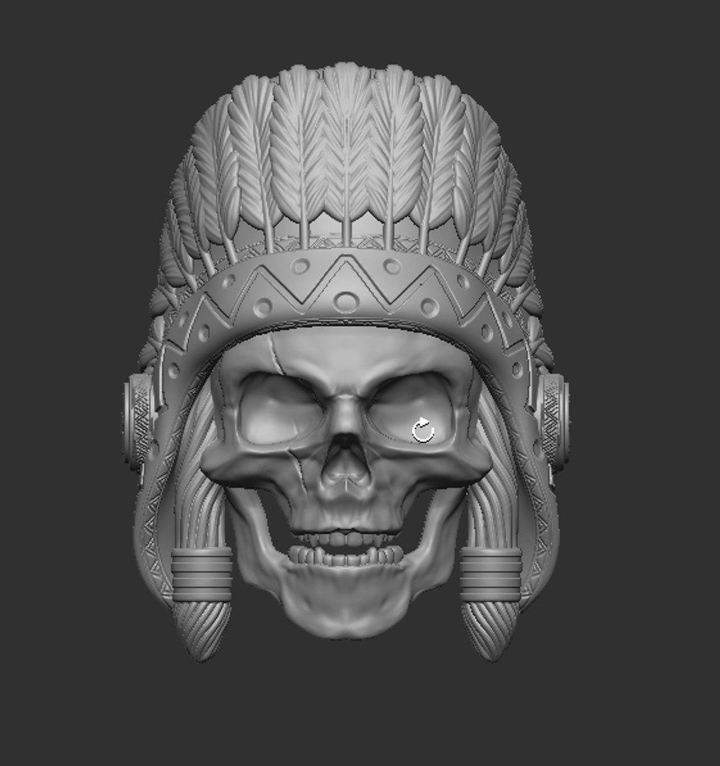 3D Aztec Skull Ring Model - TurboSquid 2286672