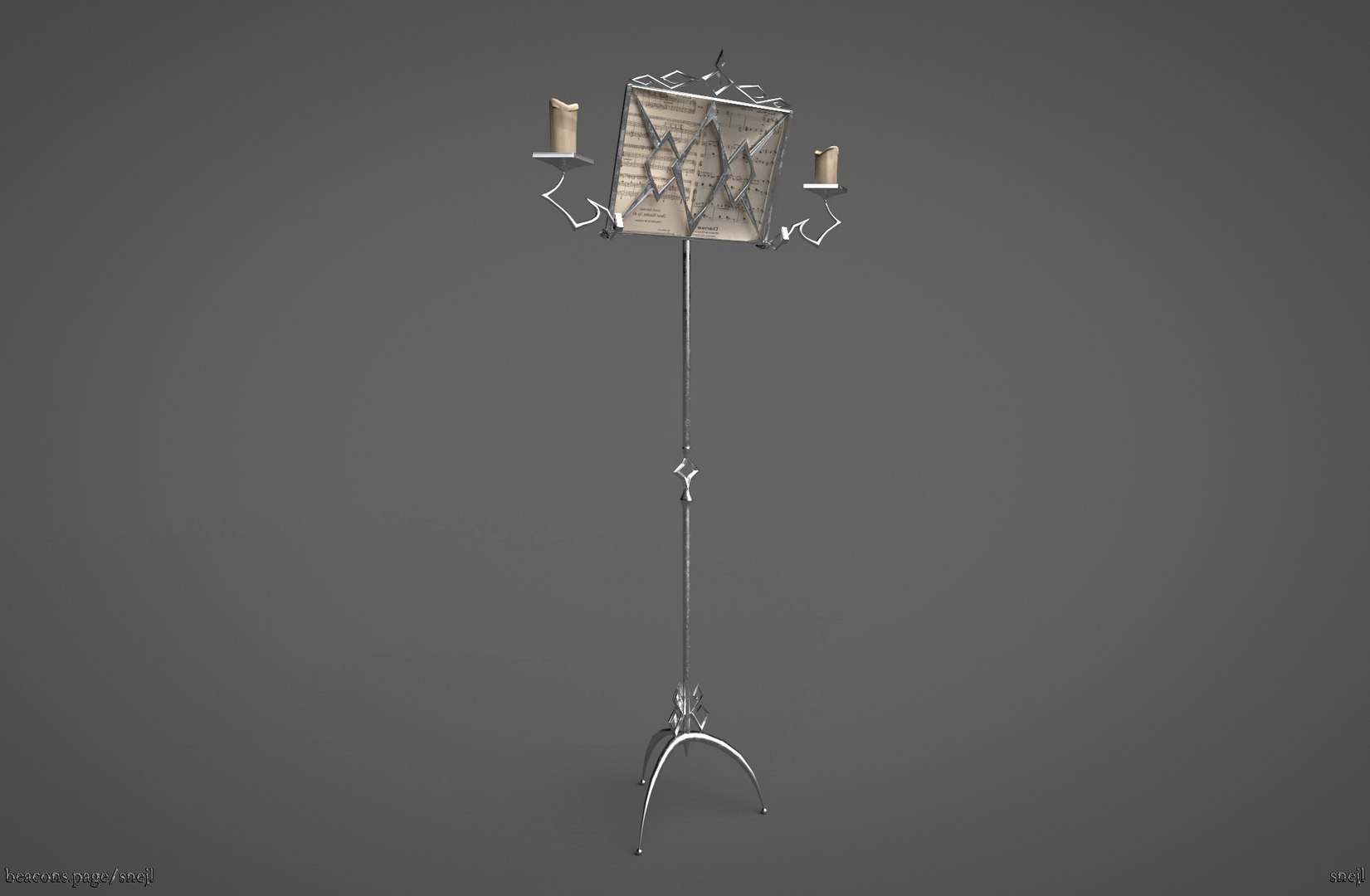 3D Music Stand Game Ready - TurboSquid 2049200
