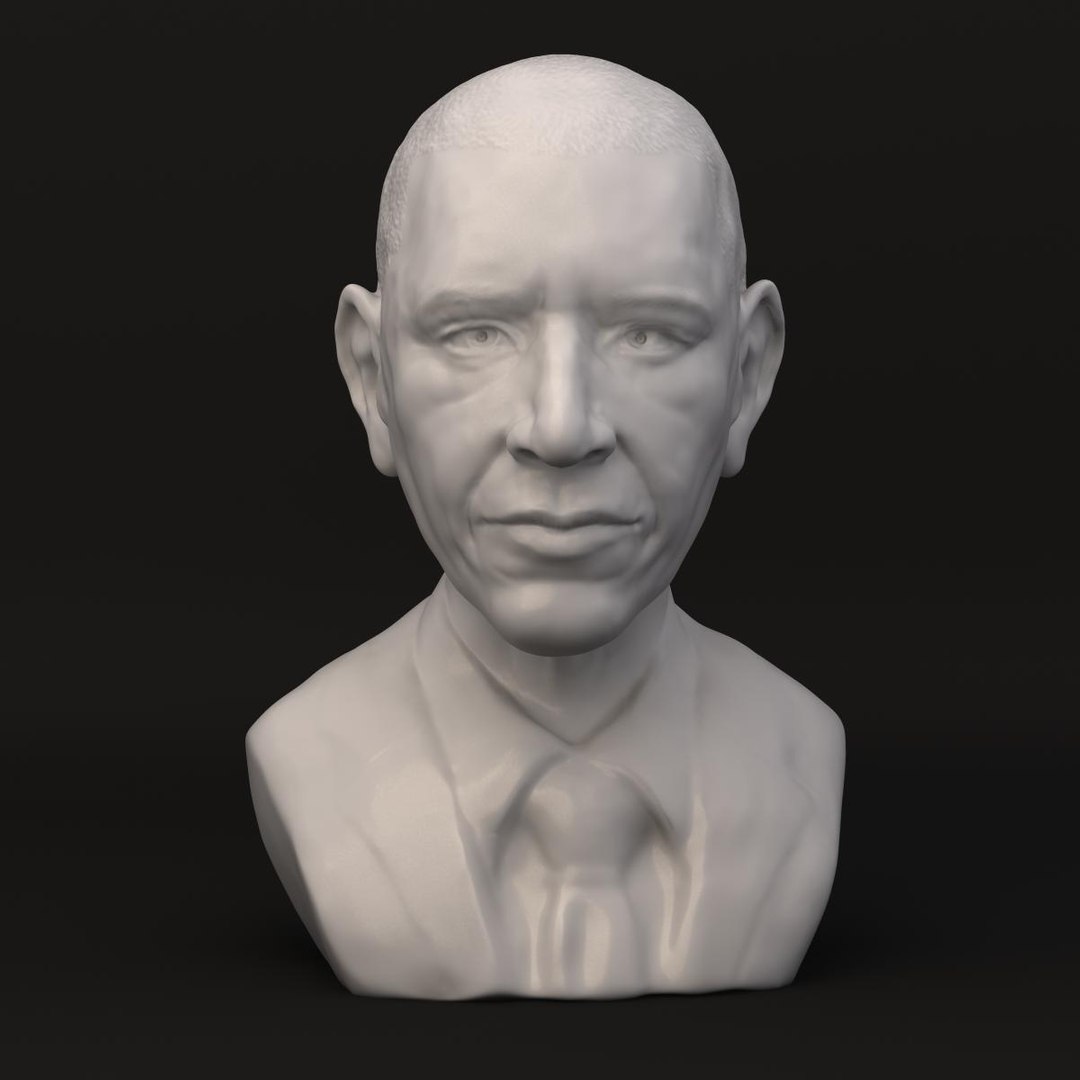 Decorative Bust Barack Obama 3d Model