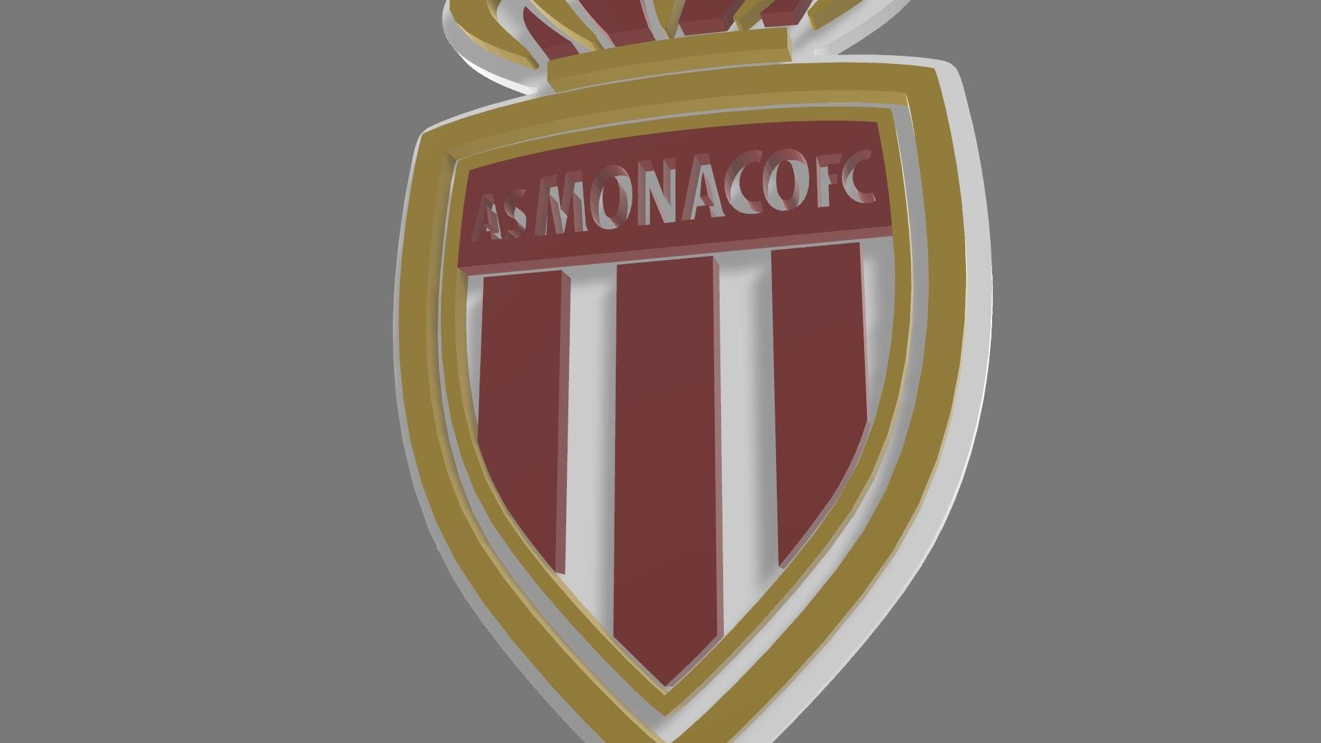 3D AS Monaco Logo Team Printable And Renderable Keychan - TurboSquid ...