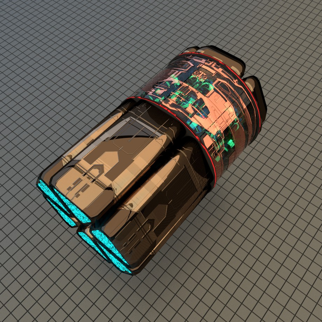 Spaceship Drive Model - TurboSquid 1280206