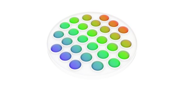 3D model Pop It Fidget Toy With Popping Animation - TurboSquid 1764892