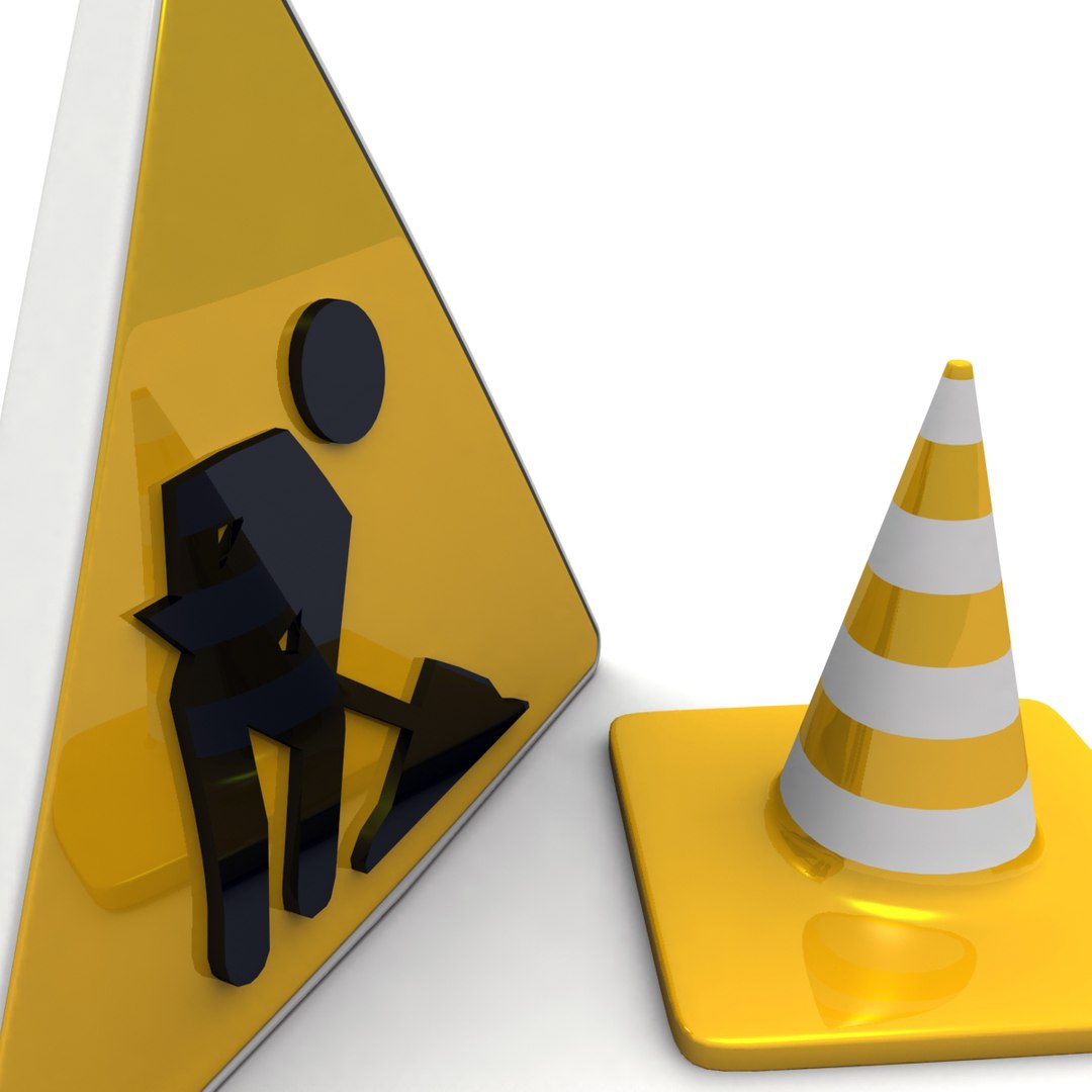construction sign 3ds